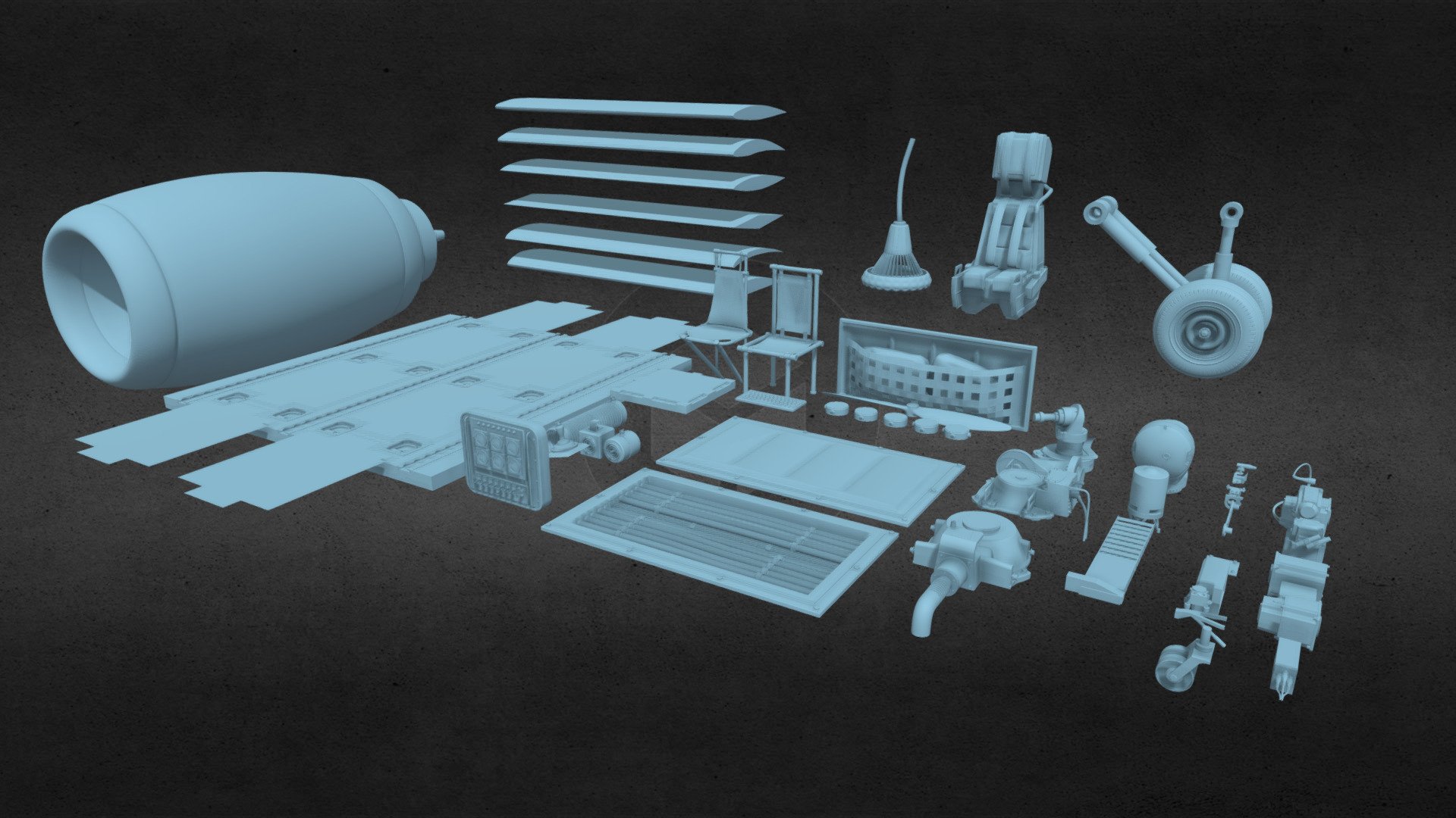 Aircraft_kit_1.1 (CC0) - Download Free 3D model by britdawgmasterfunk ...