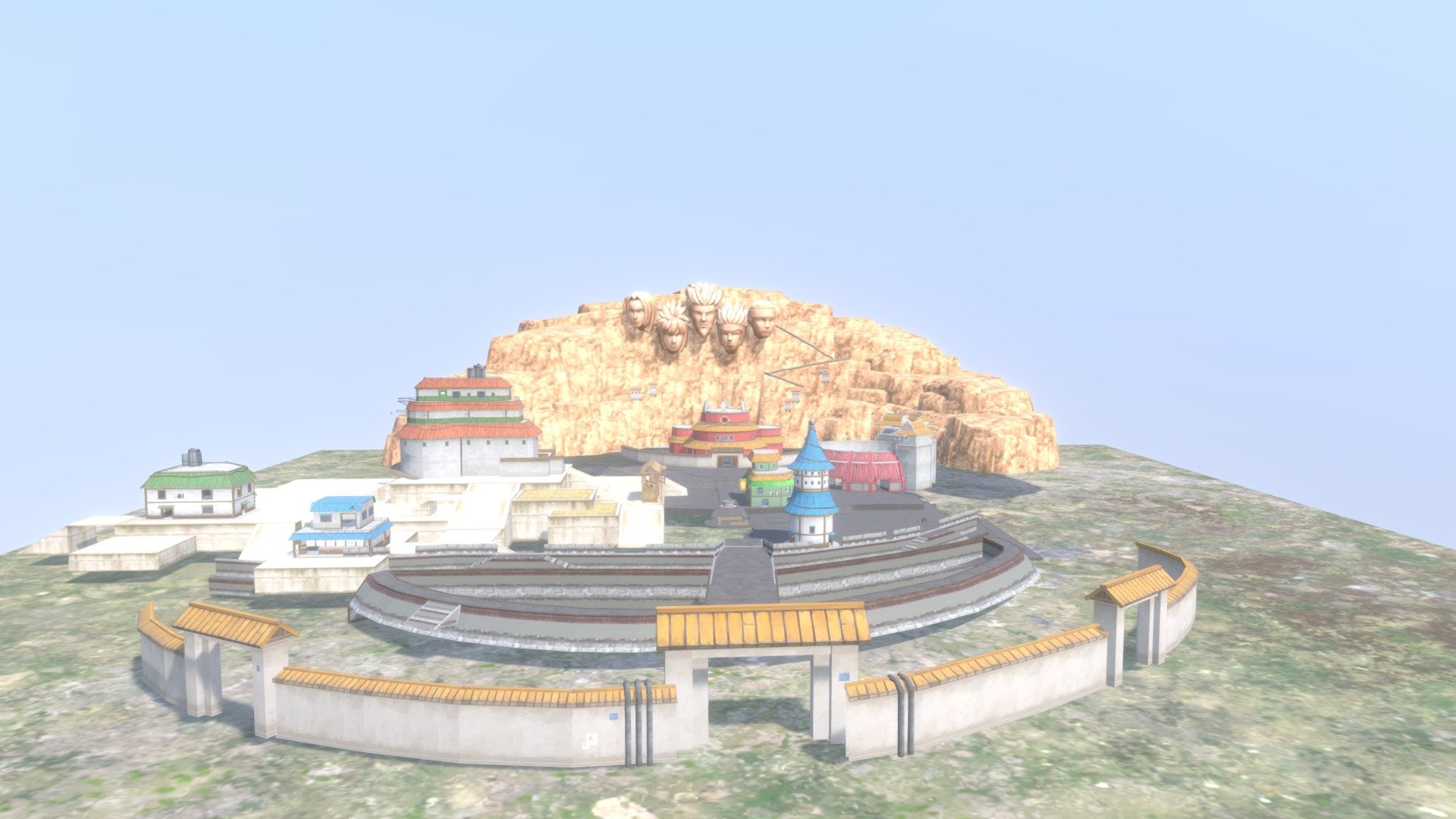 New Naruto Map 3d Model by Djajang Studio - Download Free 3D model by ...