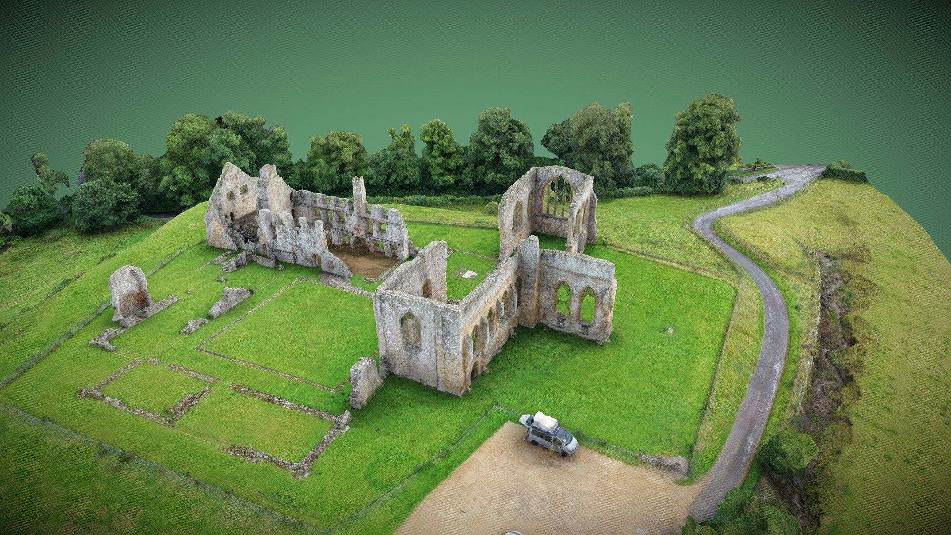 Egglestone Abbey - 3D model by apex3Dimaging [78a2ea3] - Sketchfab