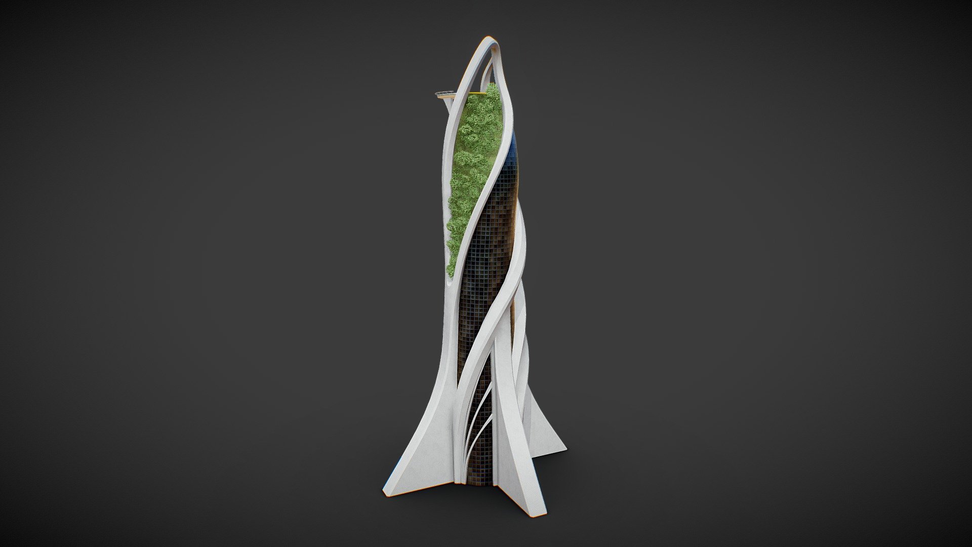 Futuristic city Utopian Buildings kit U004 - 3D model by Zippy ...