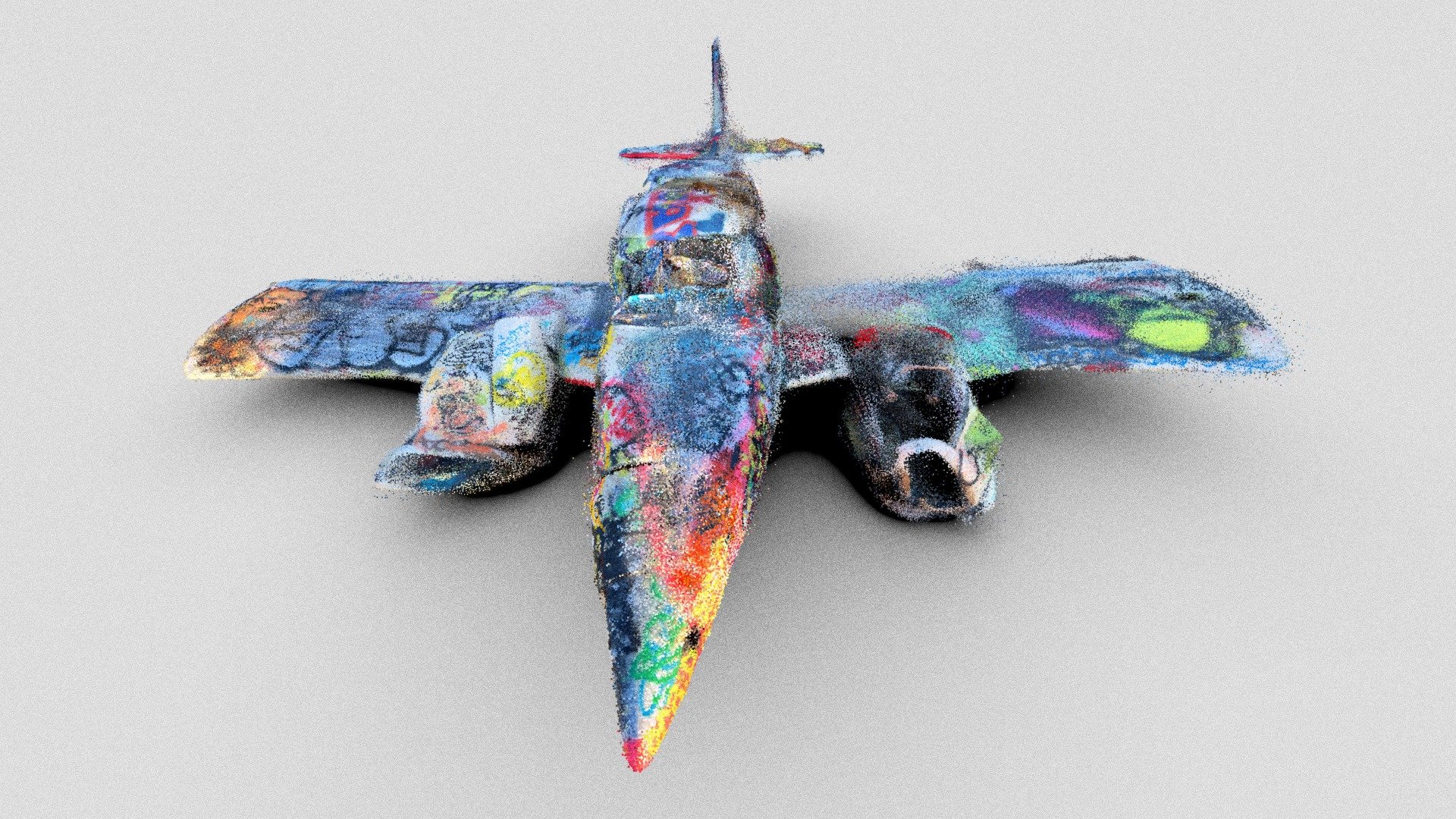 342: Graffiti Plane - Download Free 3D model by alexdelker [78a4d89 ...