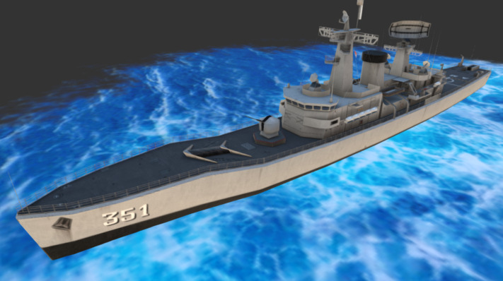 Frigate Class Ahmad Yani 351 - 3D model by lademadane [78a5b3a] - Sketchfab