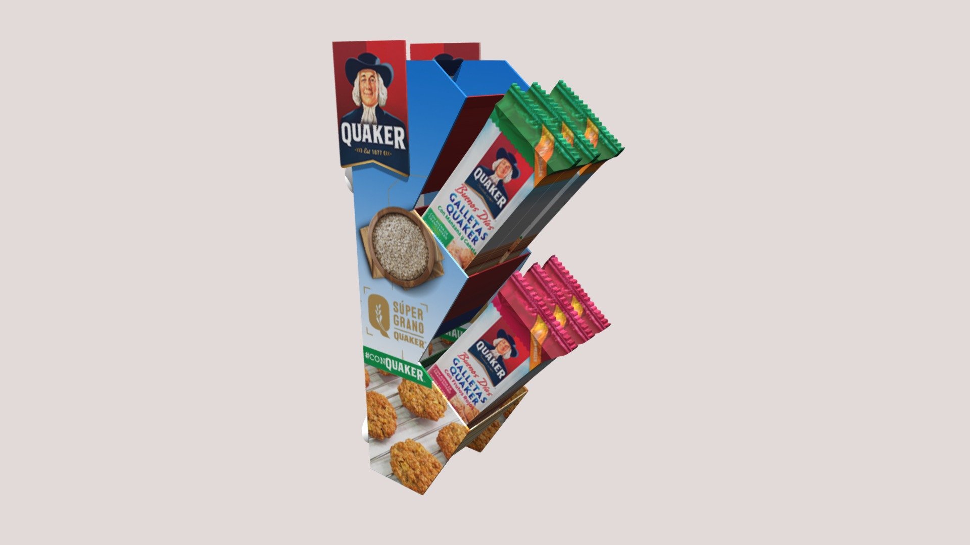 D 000873 Balconera Quaker - 3D model by EderLH [78a7180] - Sketchfab