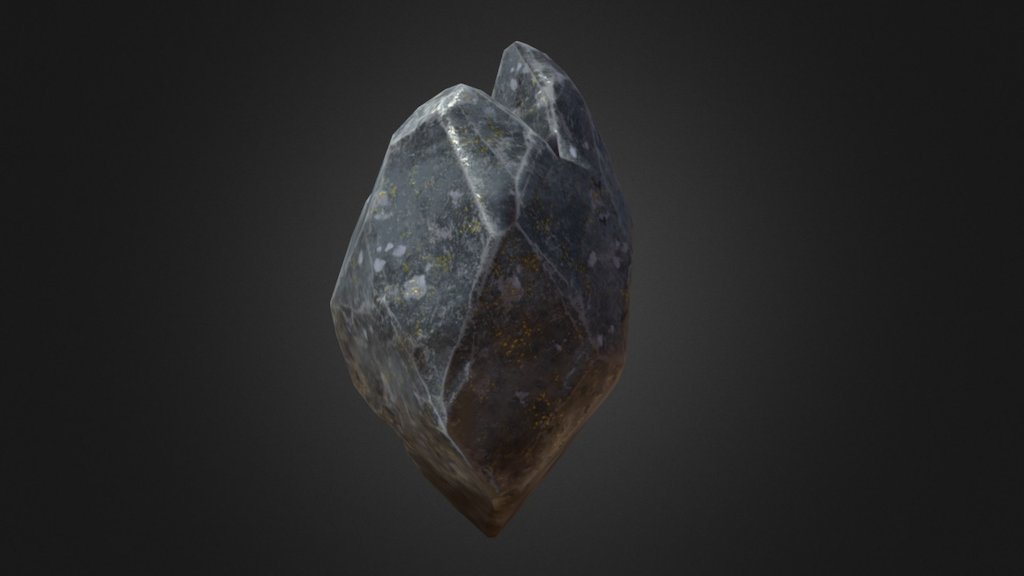 Rock with gold - 3D model by Thomas Fraser (@thomasfraser) [78a821a ...