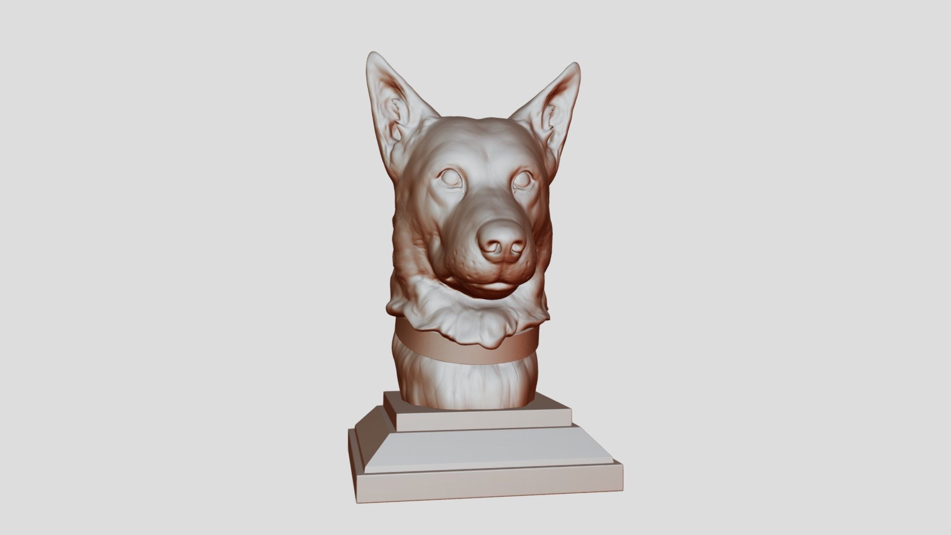 Dog Bust 05 - Buy Royalty Free 3D model by Junk Store (@Junk.Store ...