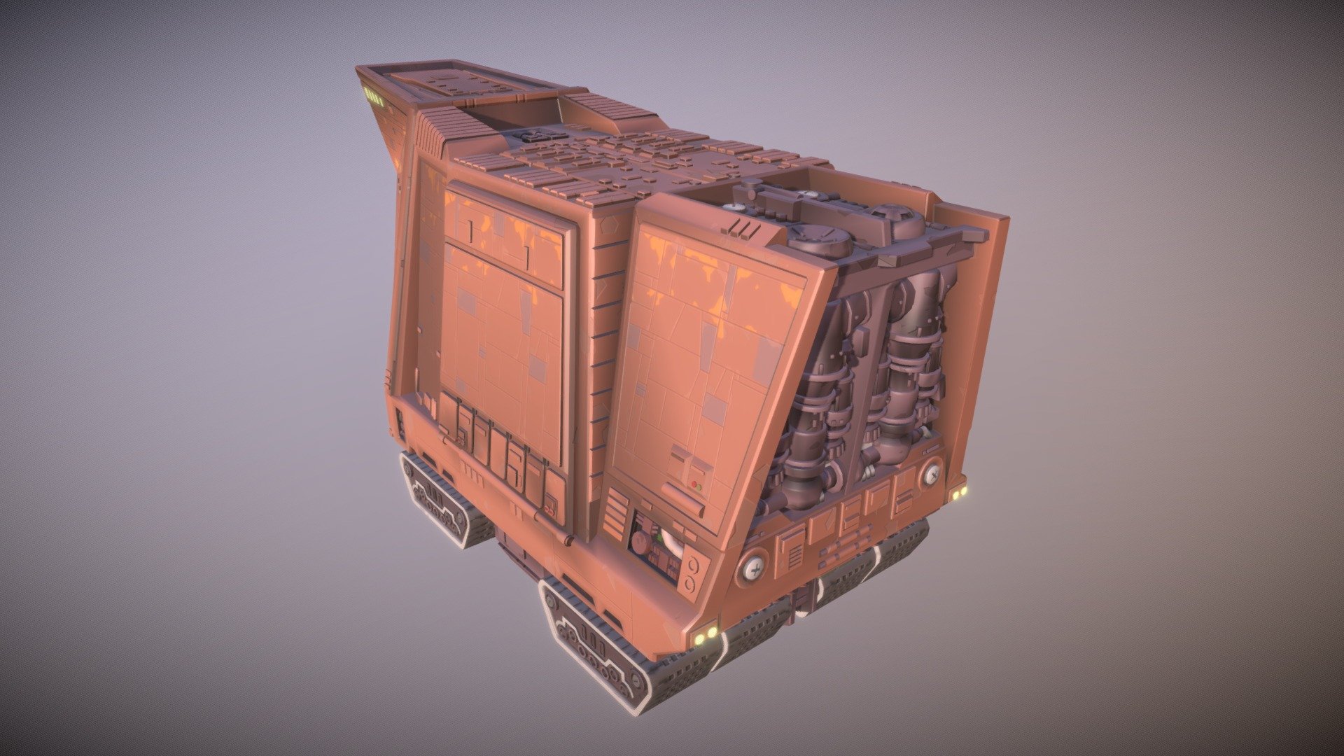 Star Wars Sandcrawler - 3D model by menlulele [78ad546] - Sketchfab