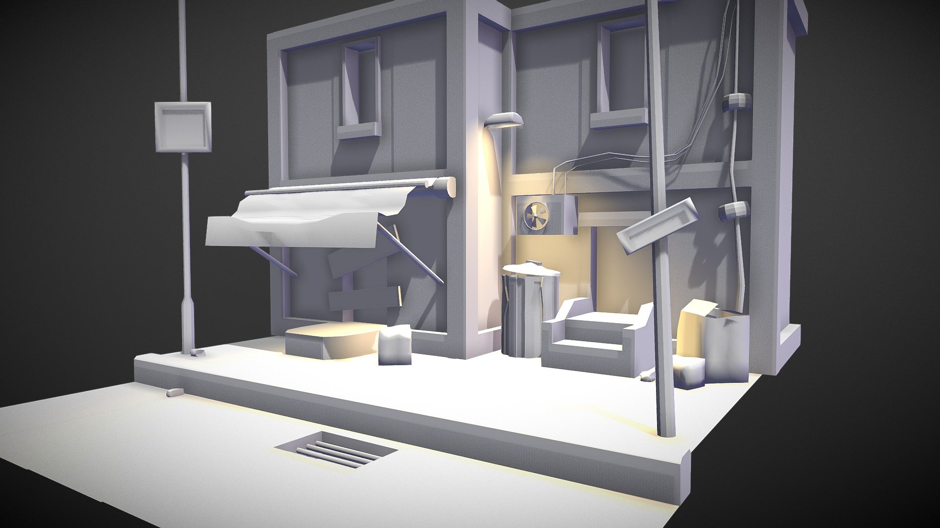Urban street - Buy Royalty Free 3D model by Castherwil [78ae022 ...