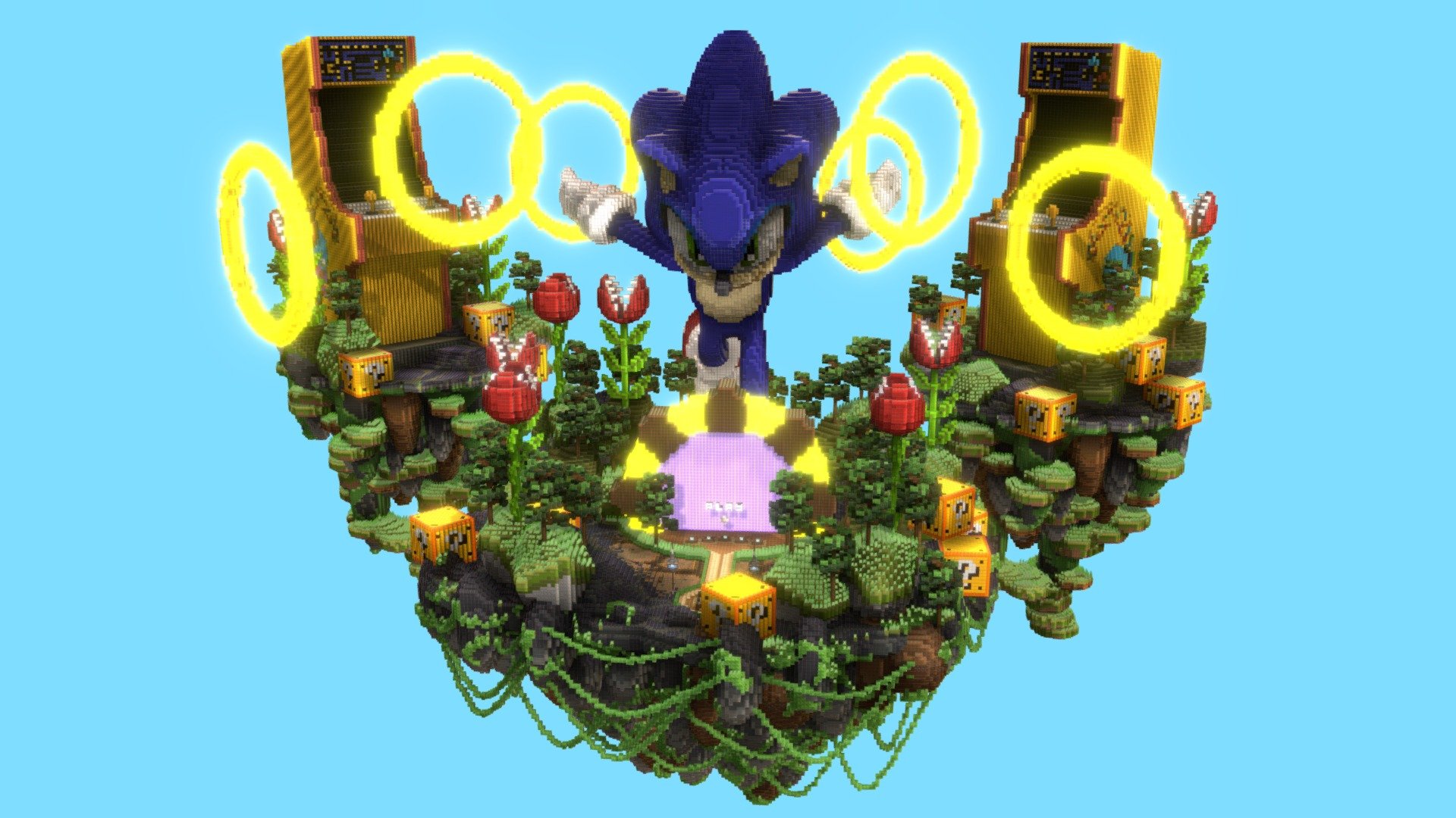 Lobby - Sonic Arcade - [300x300] - 3D model by OriginBuilds (@Origin-Builds) [78b22d1] - Sketchfab