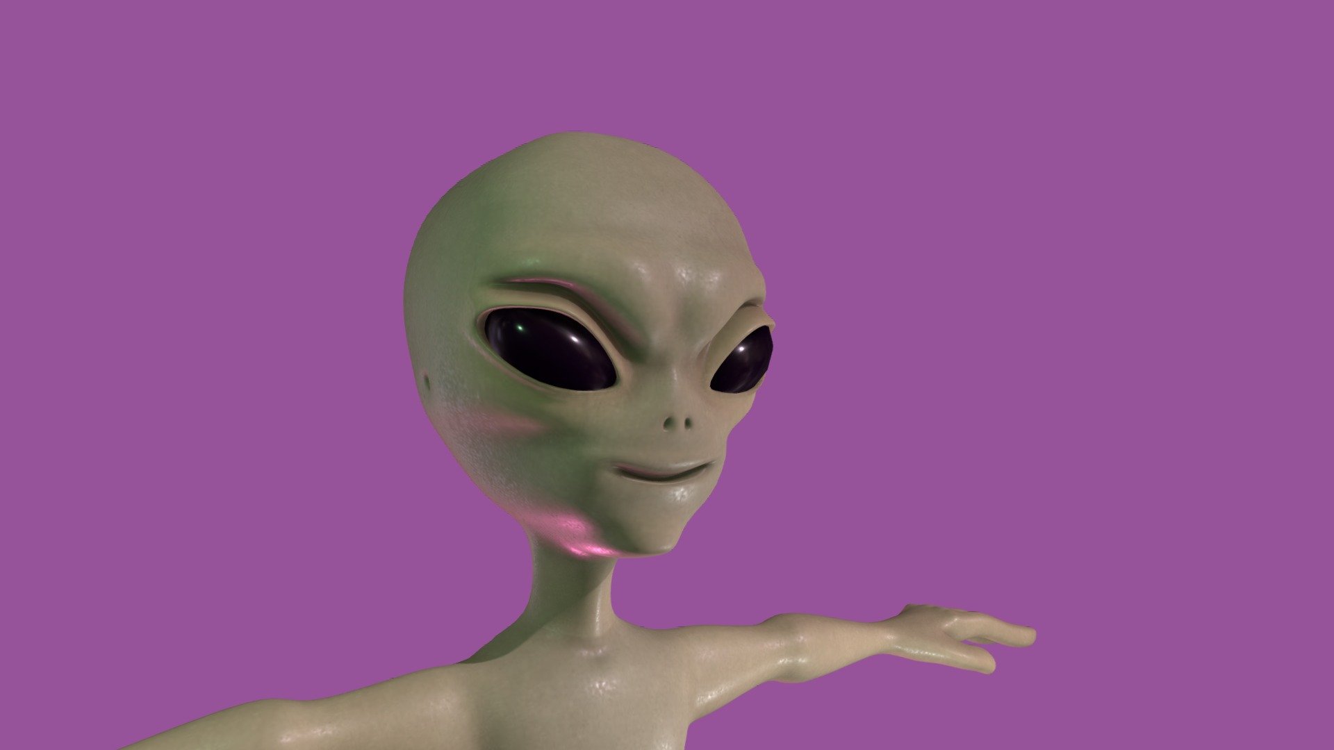 Alien T-Pose - Download Free 3D model by CG BANG! (@CGbang) [78b2770 ...