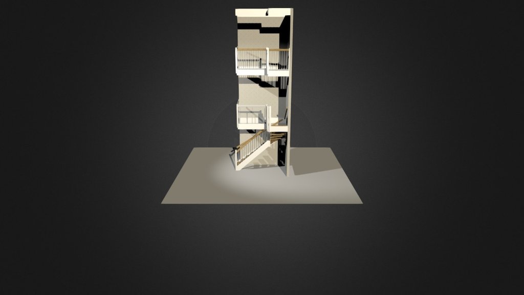 L Stair - 3D model by datajoel [78b298e] - Sketchfab