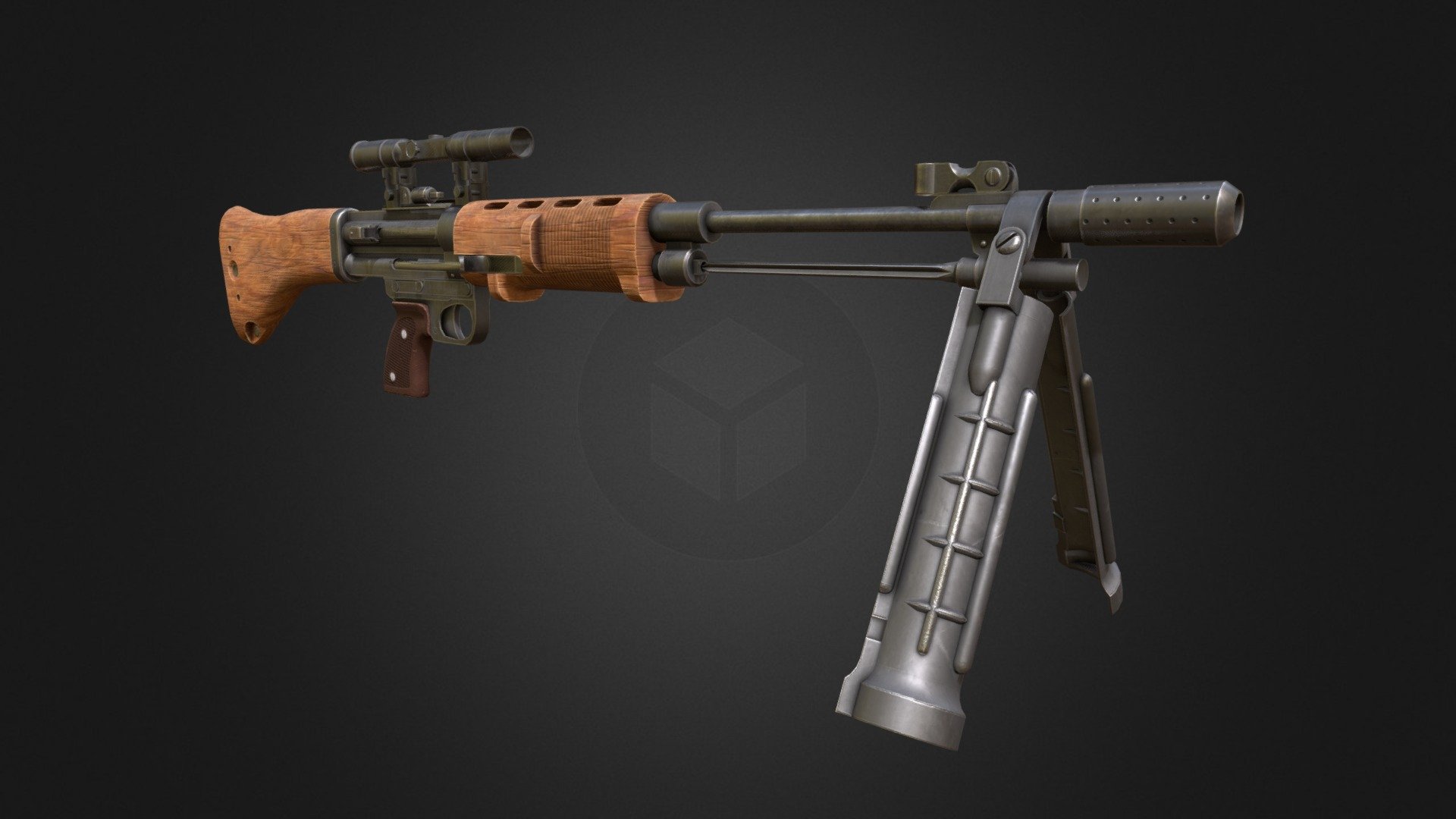Game Ready FG 42 (Fallschirmjägergewehr 42) - 3D model by onurerdemart ...