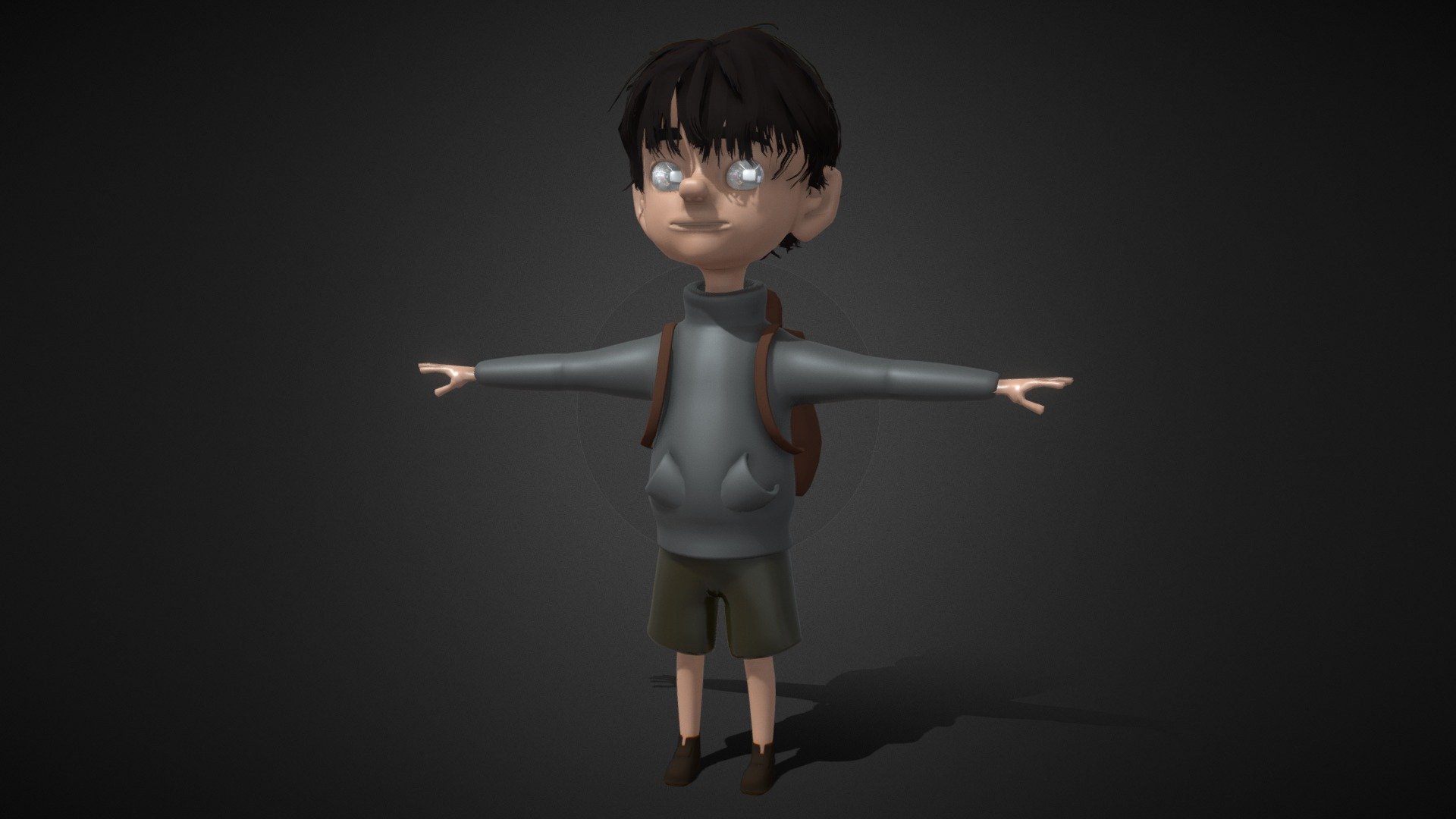 Stylized Cartoon Kid 3D Model | Free Download - Download Free 3D model ...
