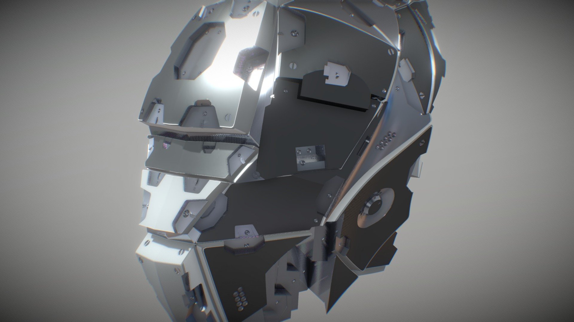 Robot Head - 3D model by mgfxer [78b7aba] - Sketchfab