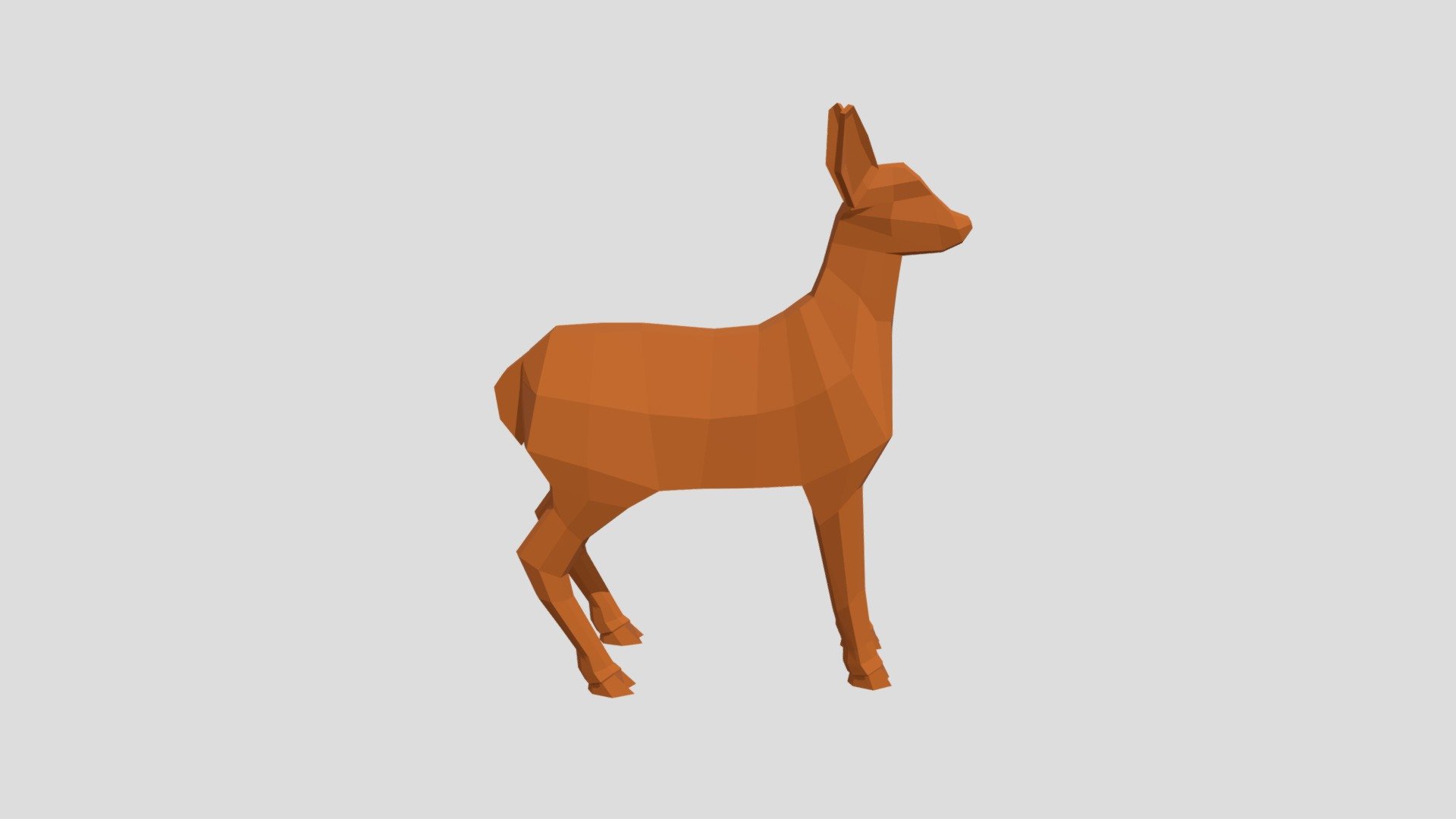 Low poly doe - 3D model by FastCowBoy [78b846a] - Sketchfab