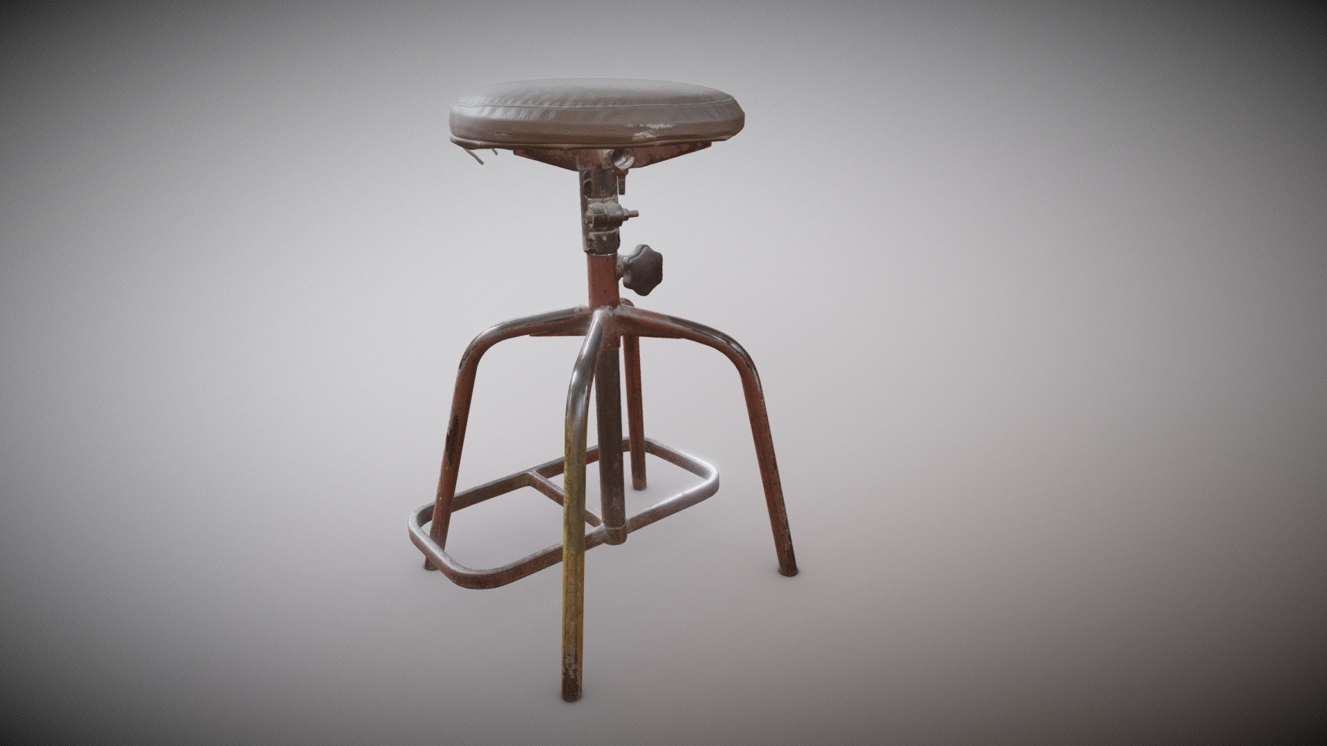 Old Metal Stool - 3D model by morrick [78b9096] - Sketchfab