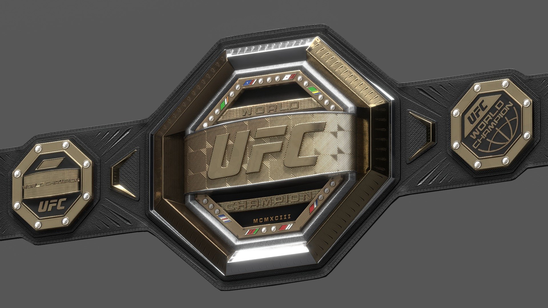 UFC Champion Belt - 3D model by Havyner Licurgo (@vinaofx) [78b98a9 ...