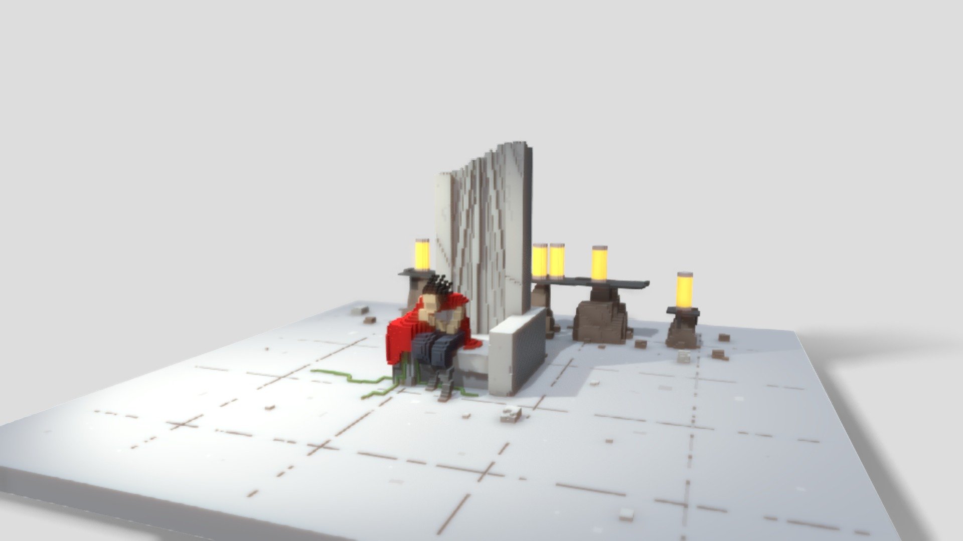 Akira_TetsuoThrone_vox - 3D model by Mike.Nicholson [78c026b] - Sketchfab