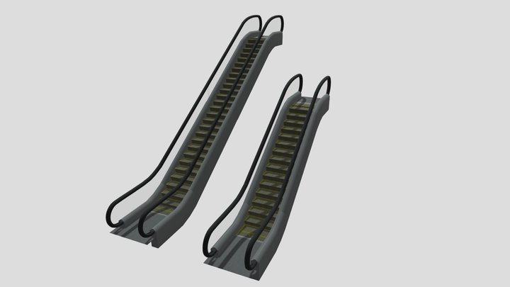 Escalator 3D models - Sketchfab