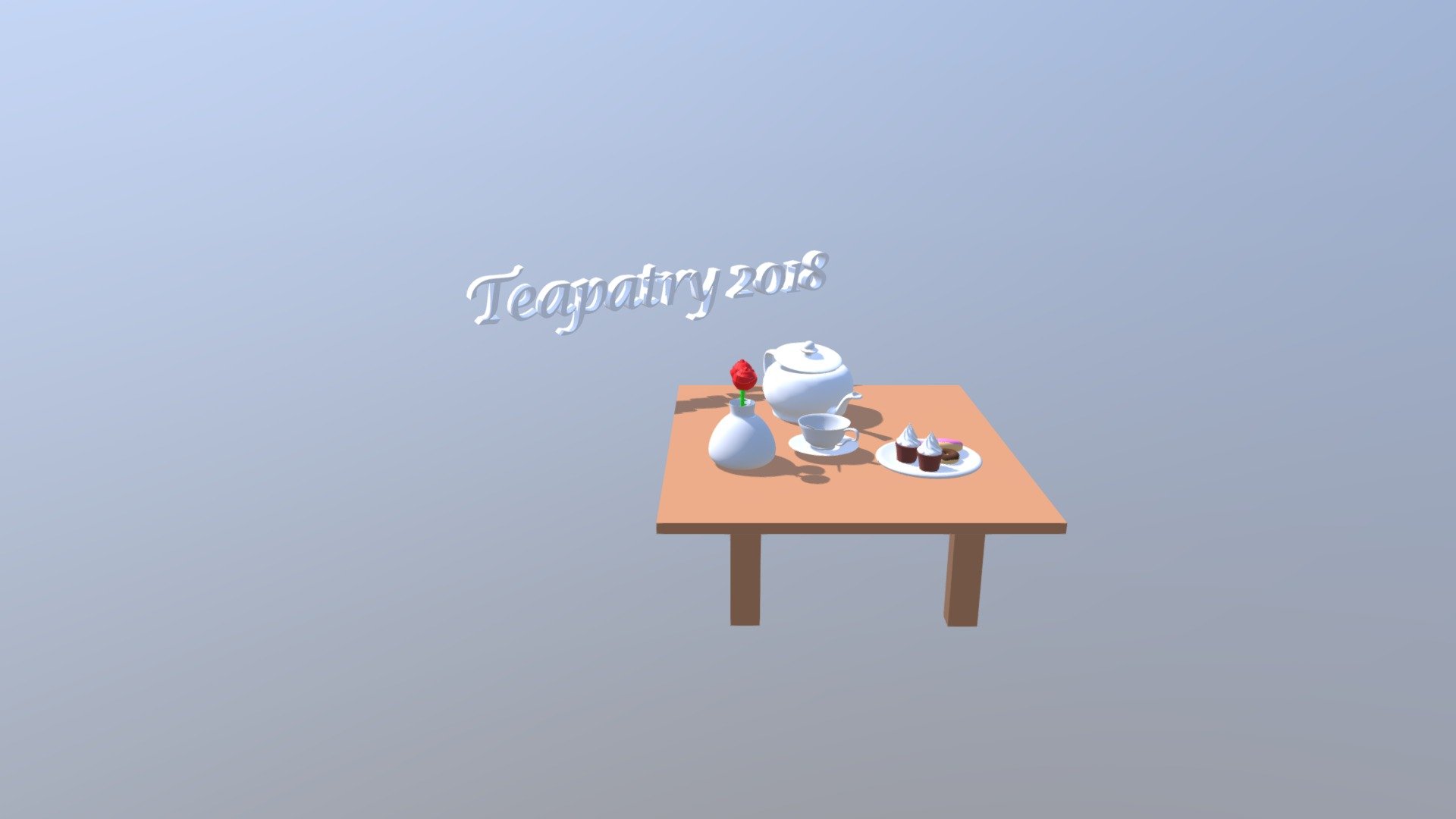 Complete Set of tea party - Download Free 3D model by Birkhoff01 ...