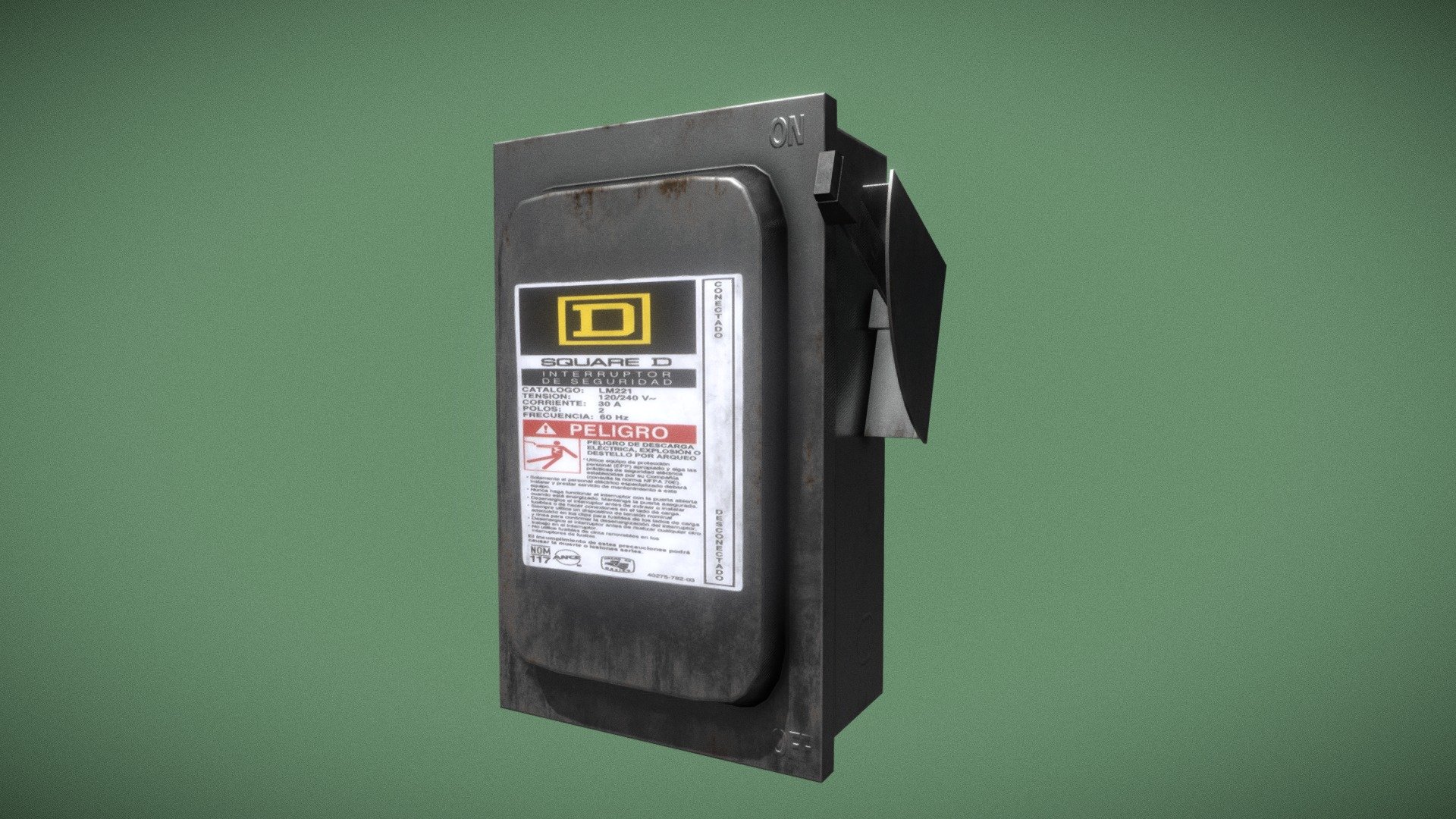 Fuse Safety Switch - Download Free 3D model by Zambur [78c74f1] - Sketchfab