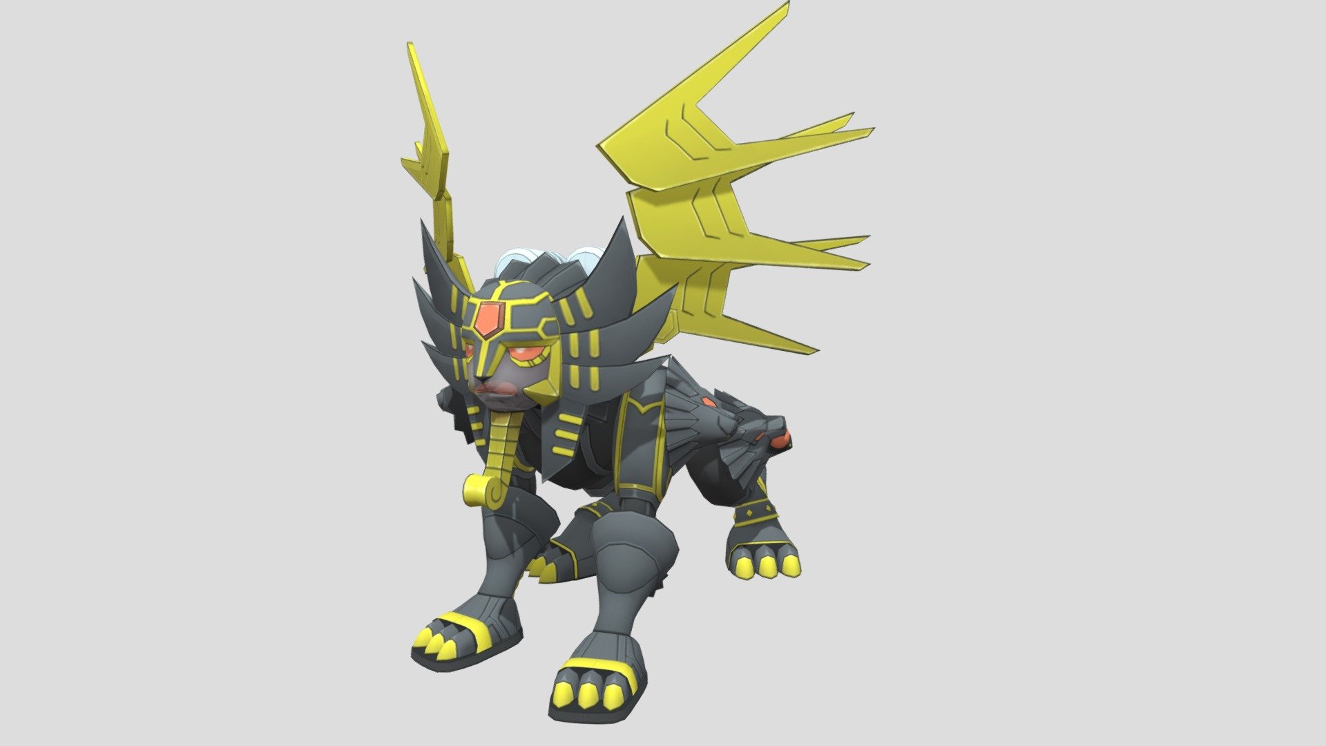 Ancient Sphinxmon - Digimon New Century - - Download Free 3D model by ...