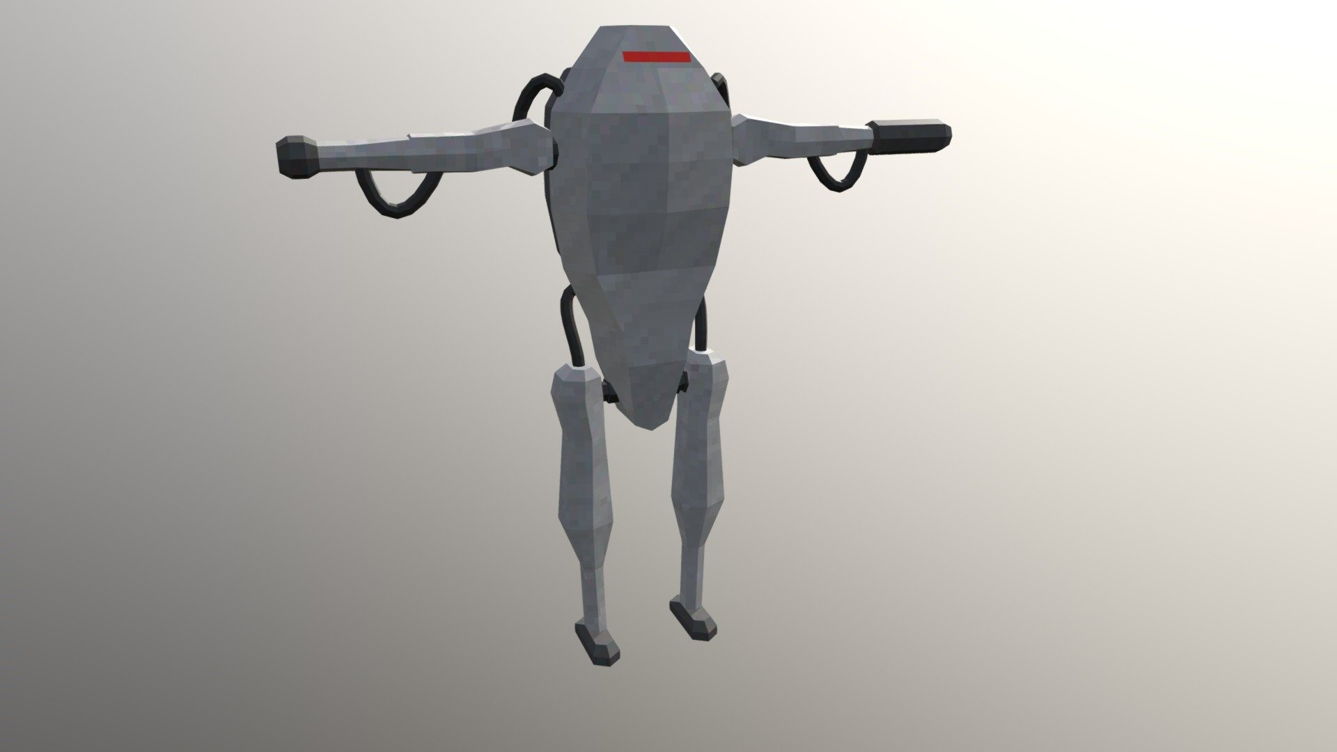 [Low Poly] Bipedal Robot - 3D model by sultrysnake [78cd469] - Sketchfab