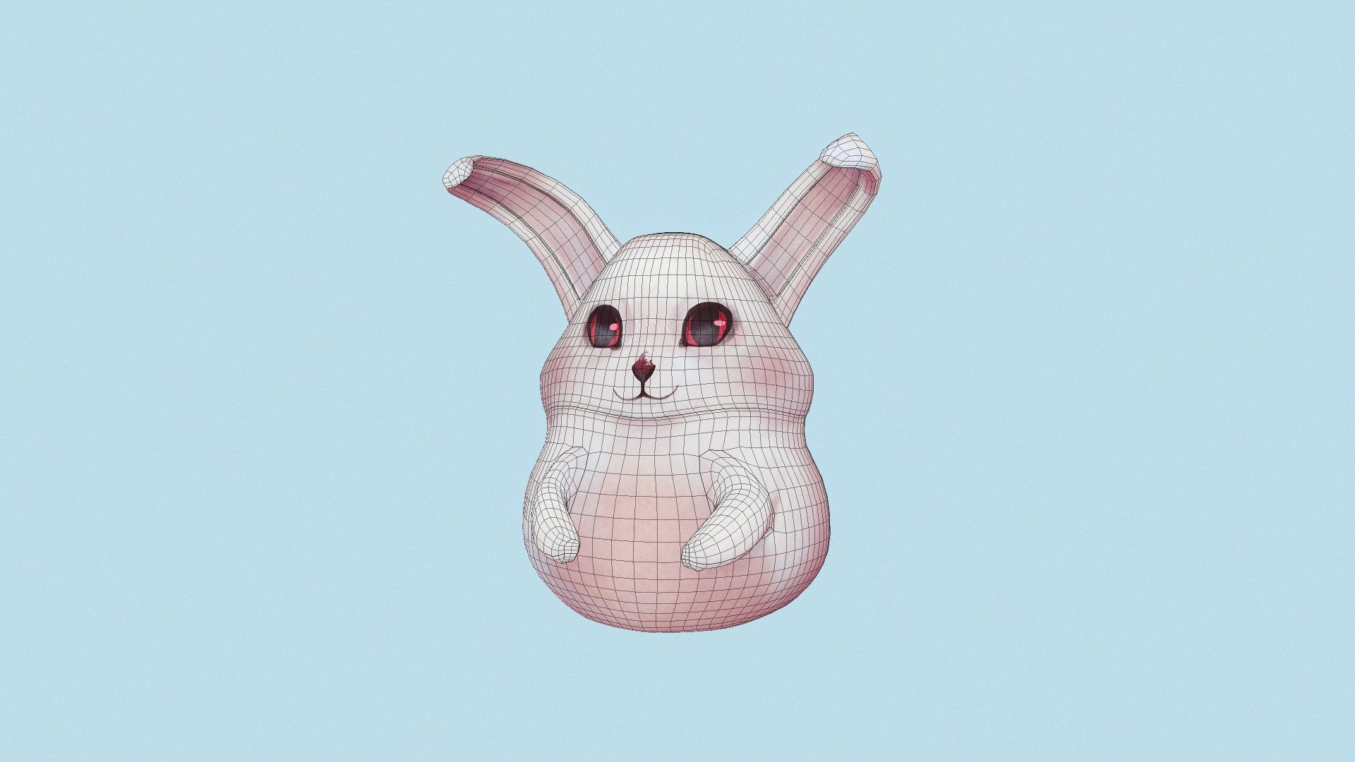 bunny - 3D model by Julia Kornowska (@polpi) [78ce928] - Sketchfab