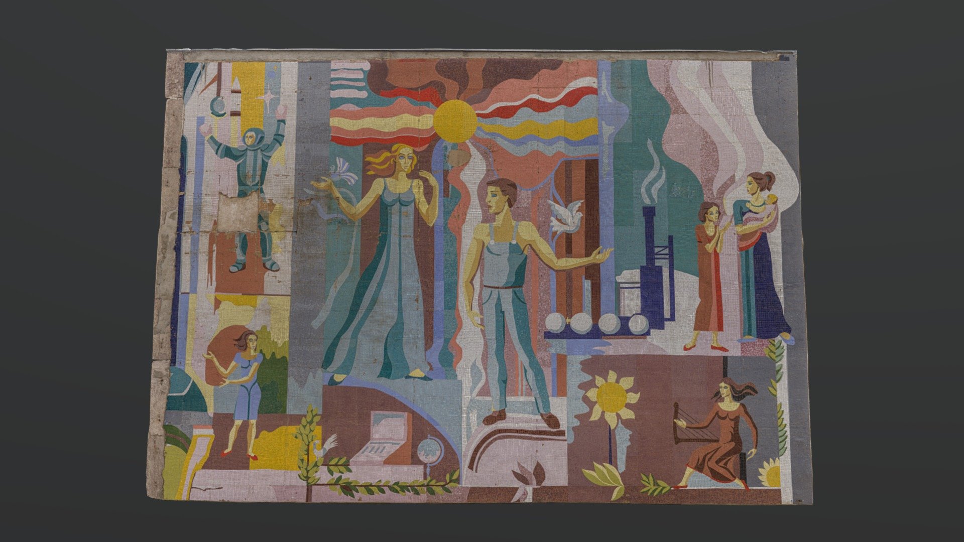 Mechanical Foundry Mosaic - 3D model by Nik (@nikska) [78cf726] - Sketchfab
