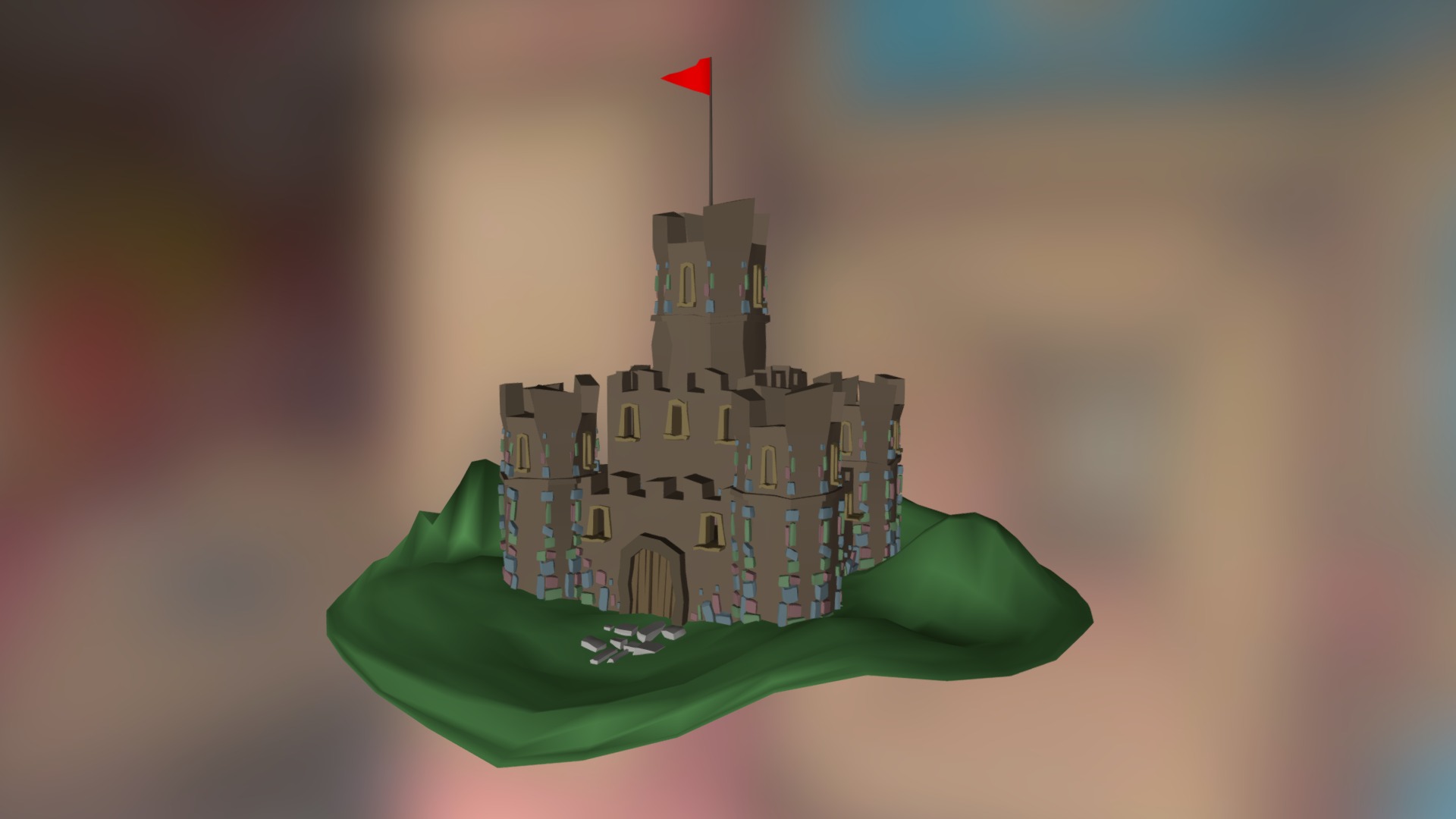 Castillo Caricatura - 3D model by legendarydaru [78d0d06] - Sketchfab