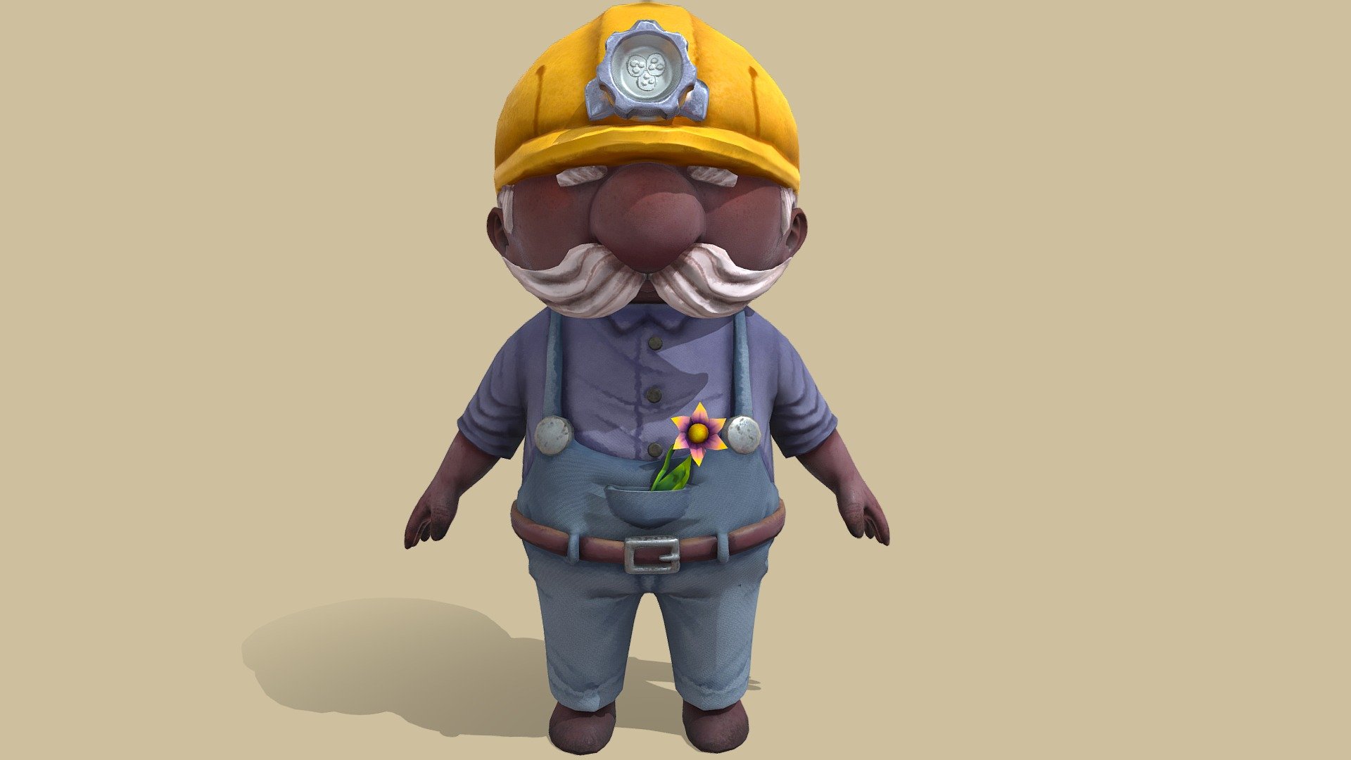 Stylized Grandpa - 3D model by potato.lina [78d154a] - Sketchfab
