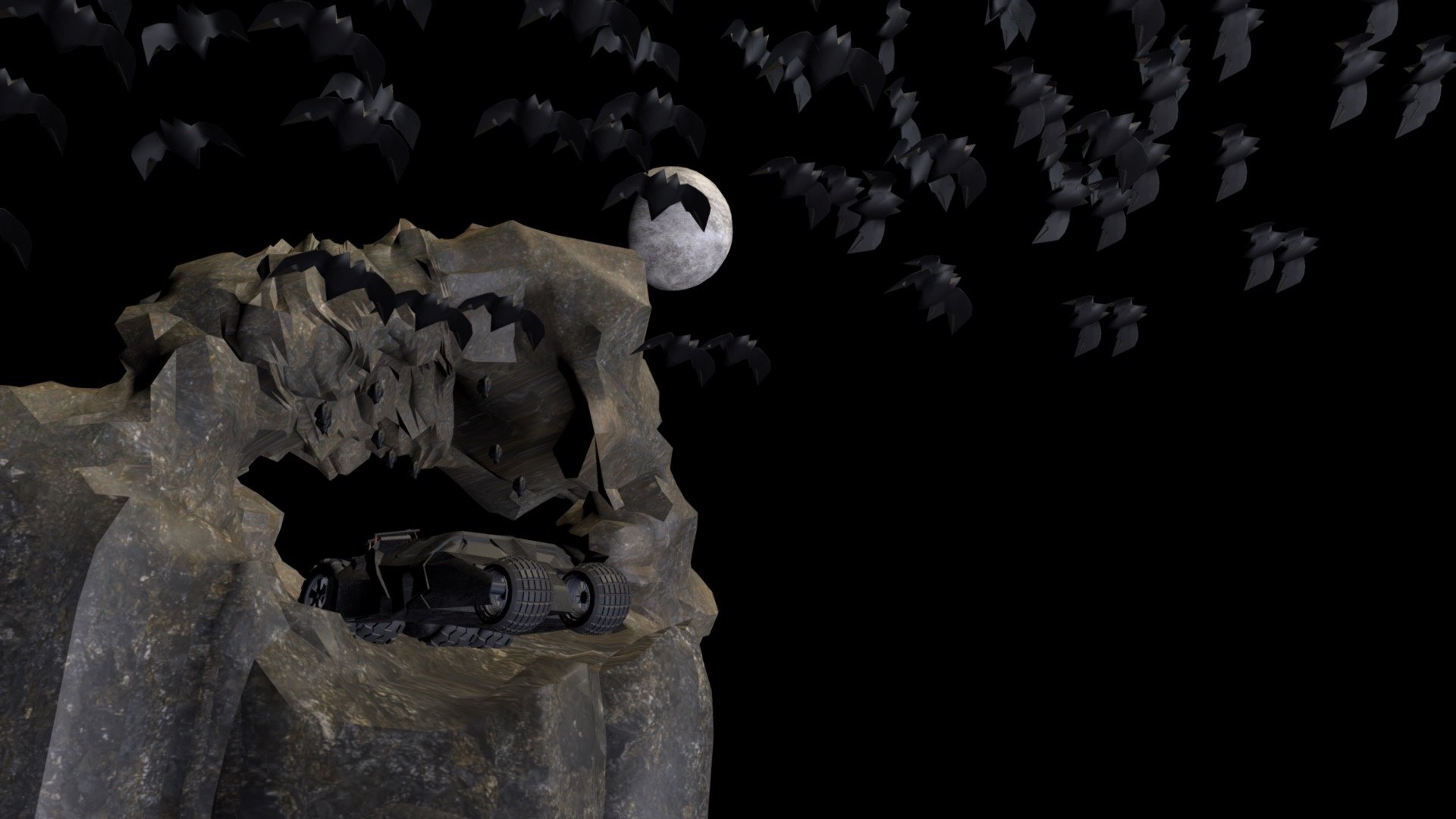 Tumbler and Batcave - Download Free 3D model by Braxton Hunter ...