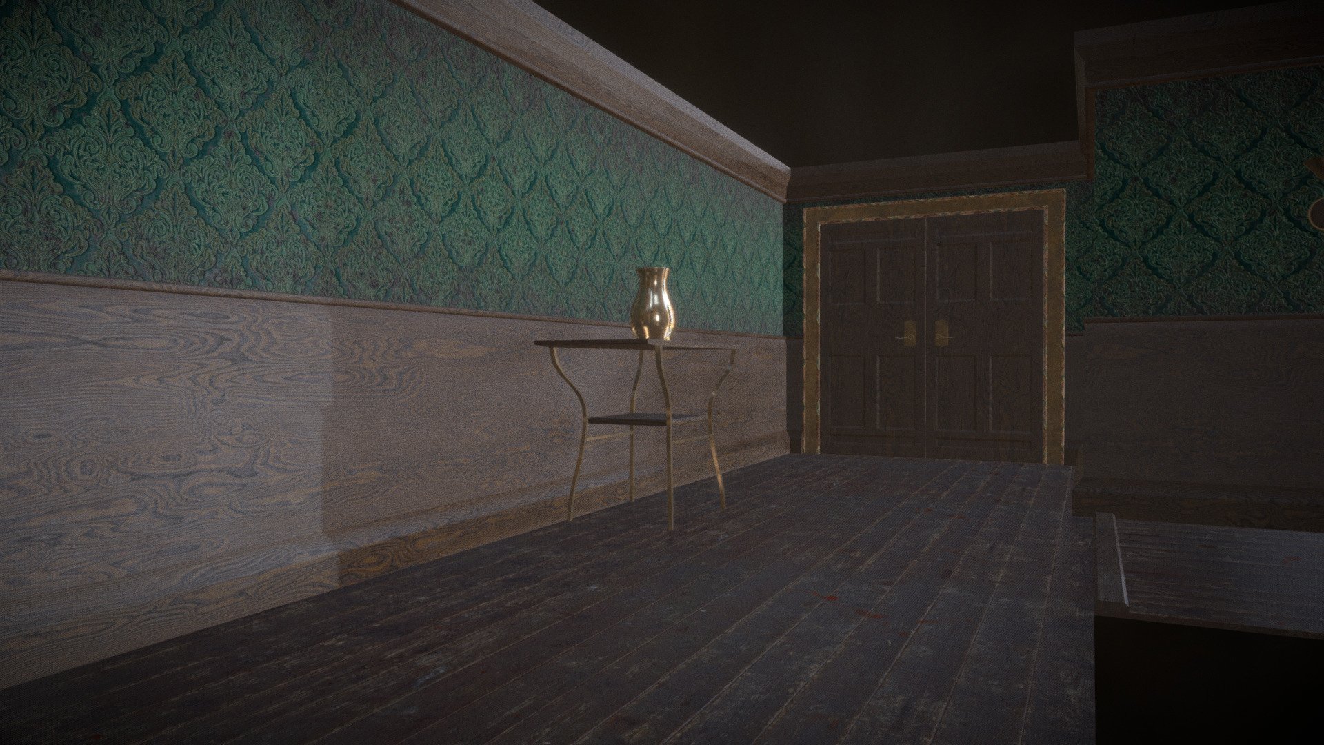 Run-down Mansion Hall [UPDATE] - 3D model by kjcurtis [78d549a] - Sketchfab