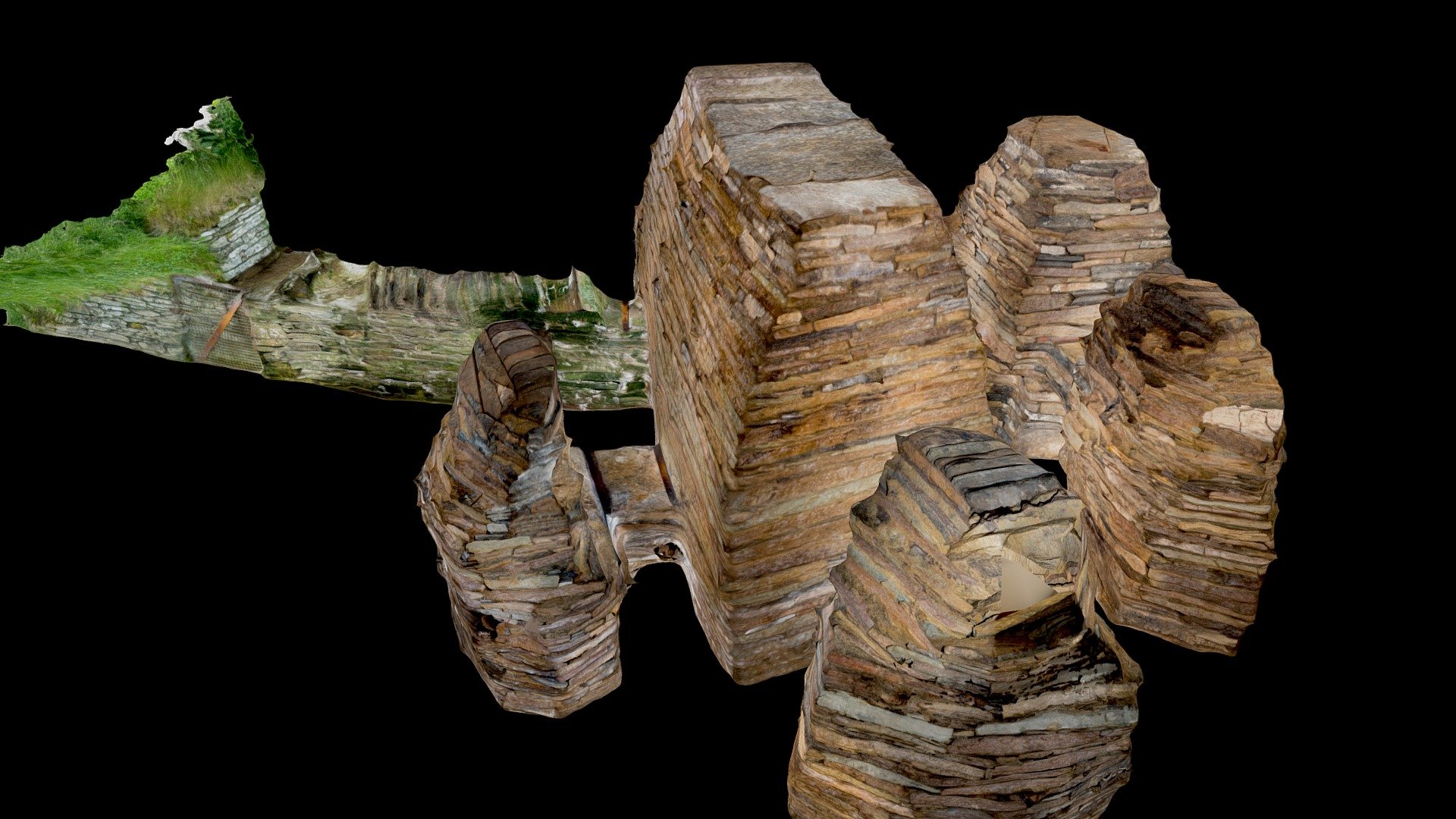 Cuween Hill Chambered Cairn - interior - 3D model by PeterPWS [78d6da6 ...