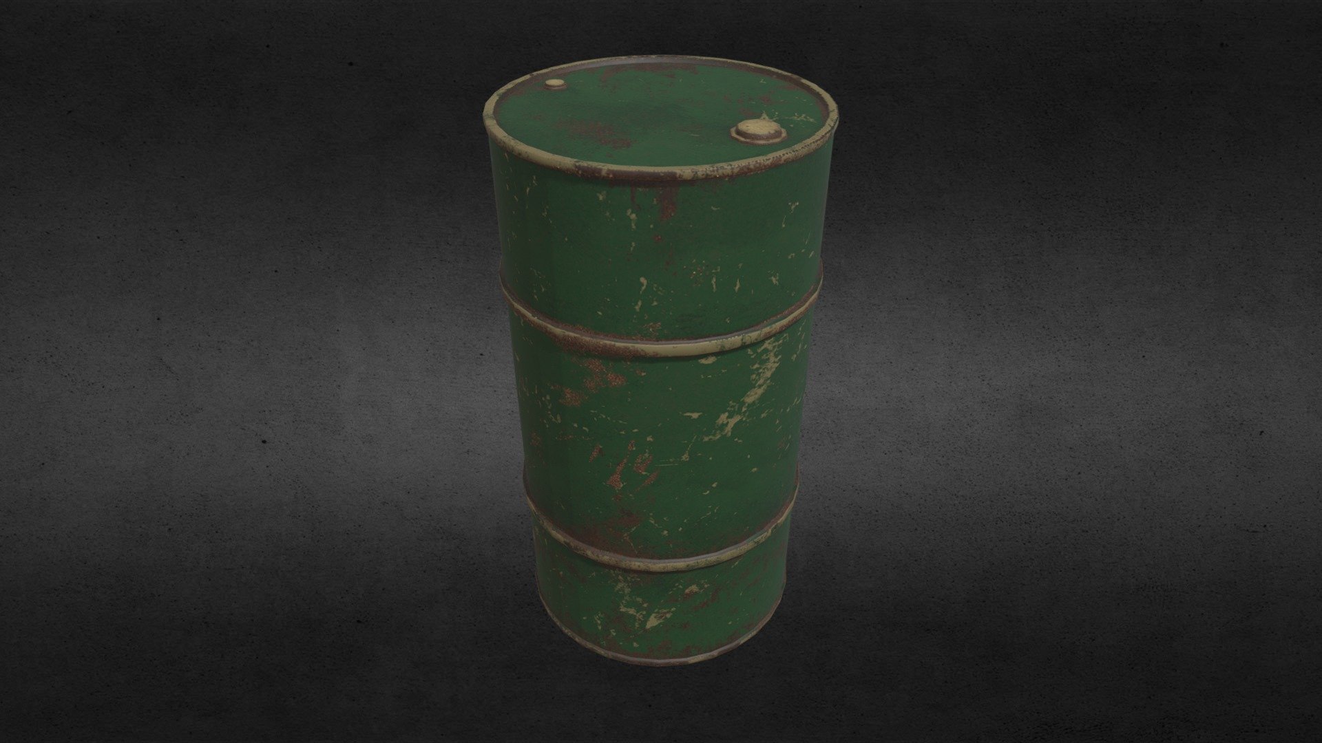Rusty Barrels - PBR 3D Models Green - Download Free 3D model by extrin6 ...