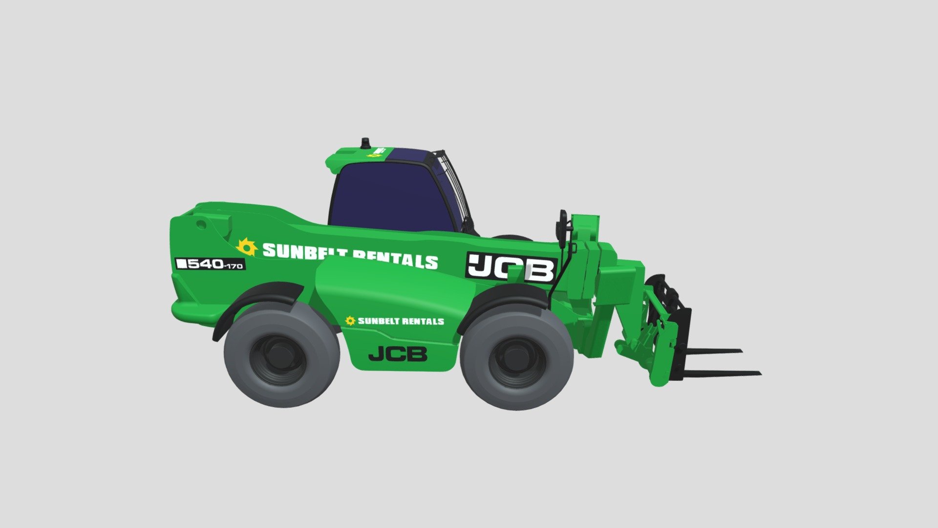 Sunbelt Rentals Telehandler 540-170 With Forks - 3D model by bimstore ...
