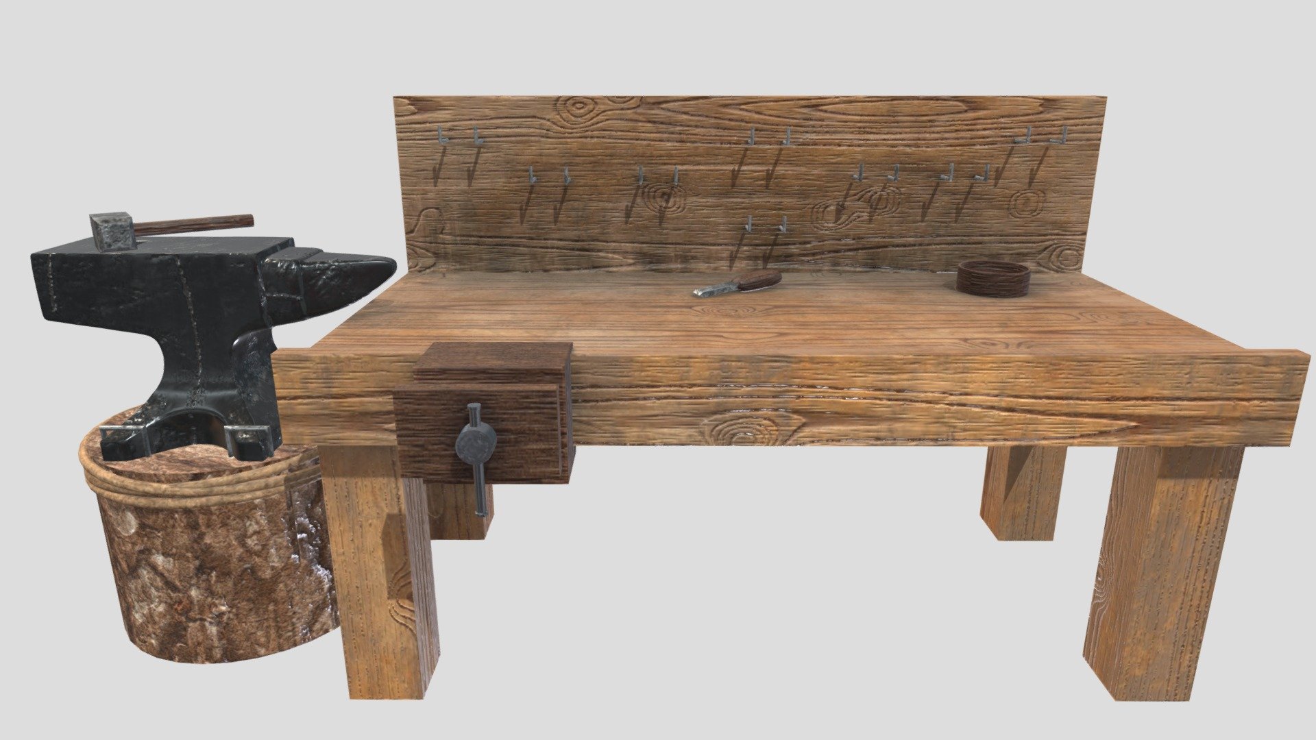 Fantasy WorkBench - 3D model by KodaWowo [78da50e] - Sketchfab
