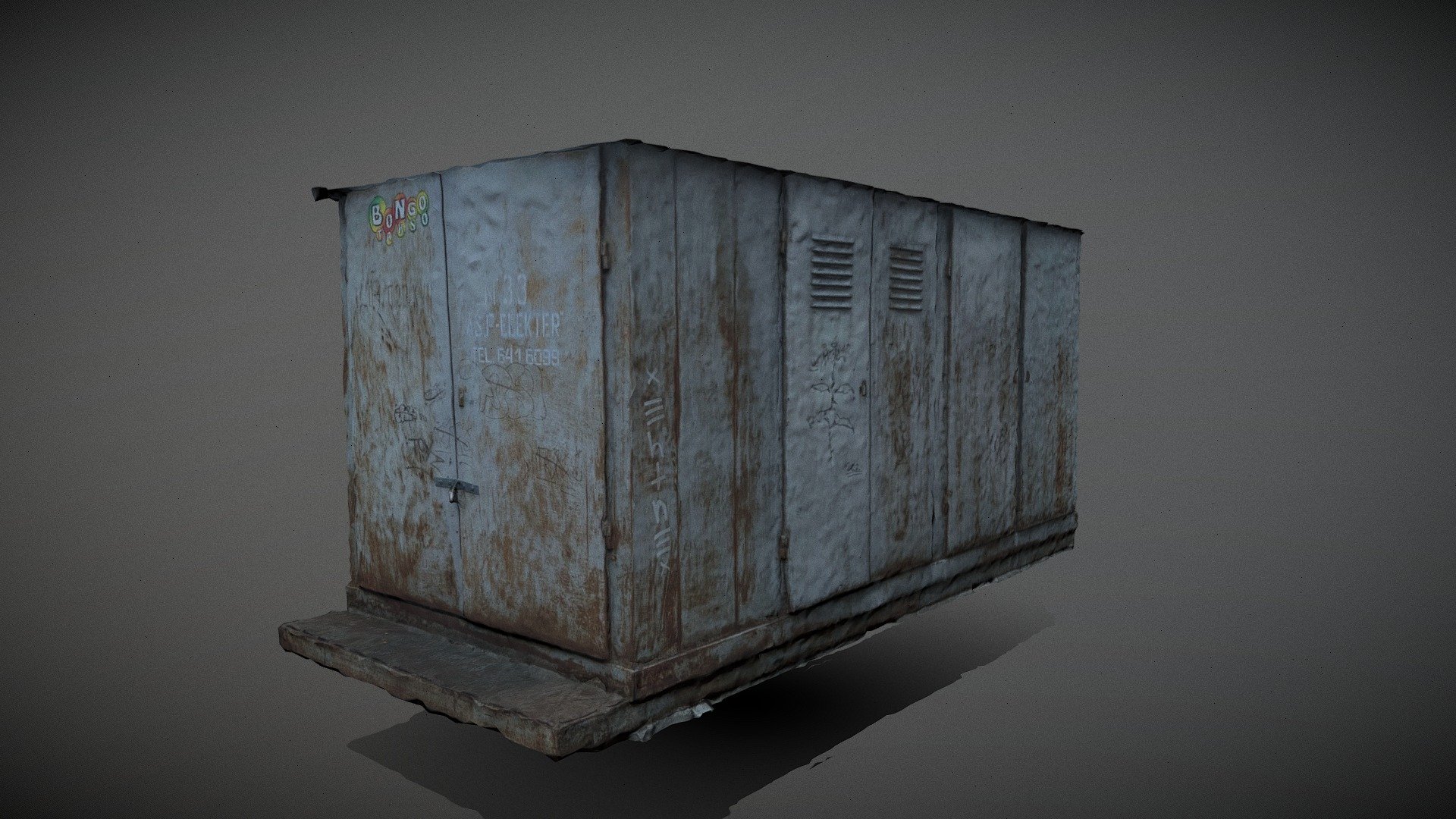 Old power container - Download Free 3D model by emer [78dbafe] - Sketchfab