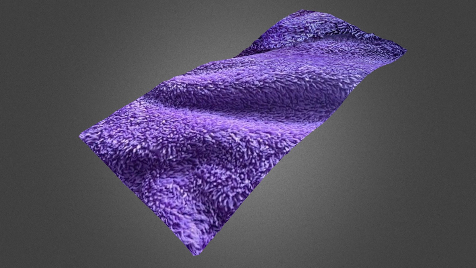 Handcrafted Fabric Textile - Violet Colour Fabic - 3D model by Arts and ...