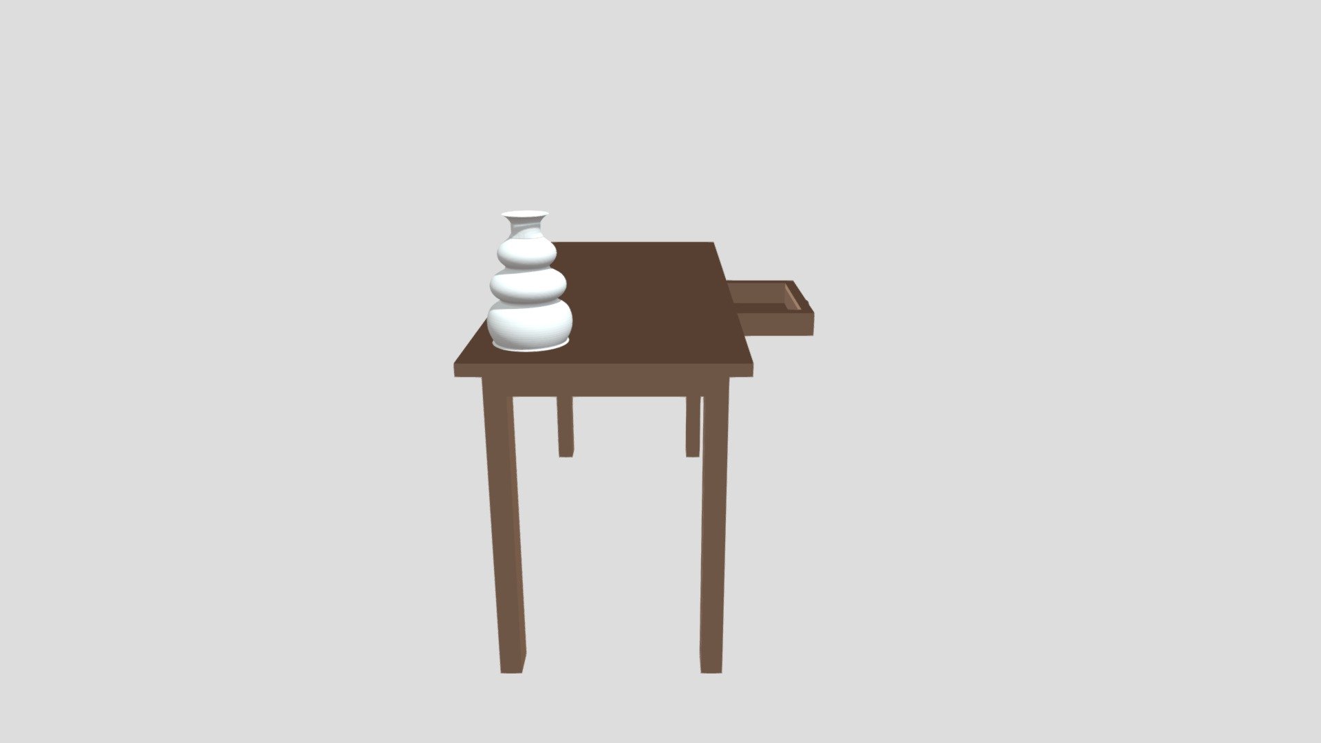 Vase on table - 3D model by Michelle (@CrispyNugget) [78dcec9] - Sketchfab