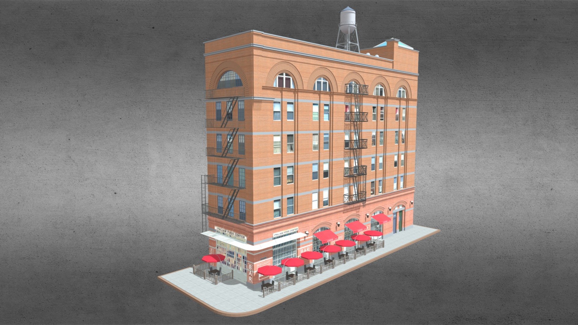 Little Italy Manhattan Building - 3D model by nuralam018 [78e0d4e ...