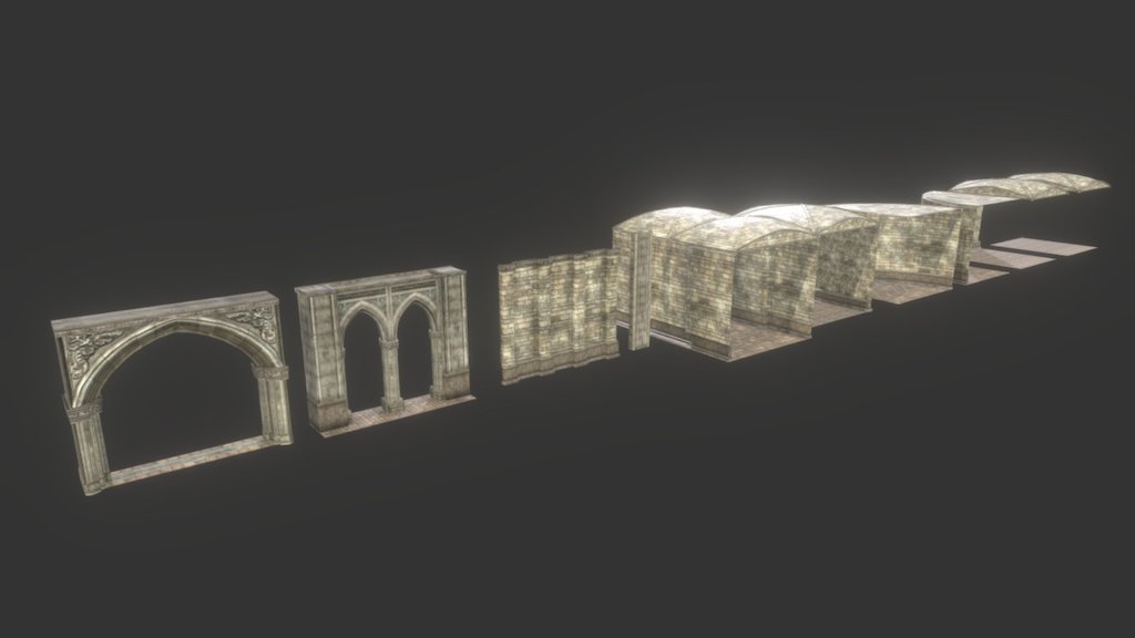All-dungeon-modules - 3D model by PinkCloud Studio (@pinkcloudstudio ...