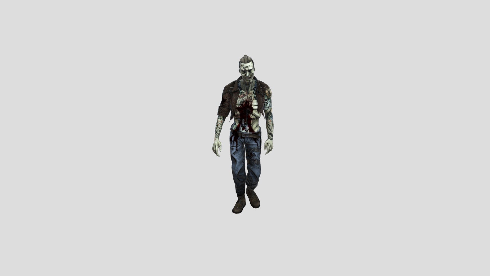 Zombie Yaku Walk In Circle - Download Free 3D model by Decentralized ...