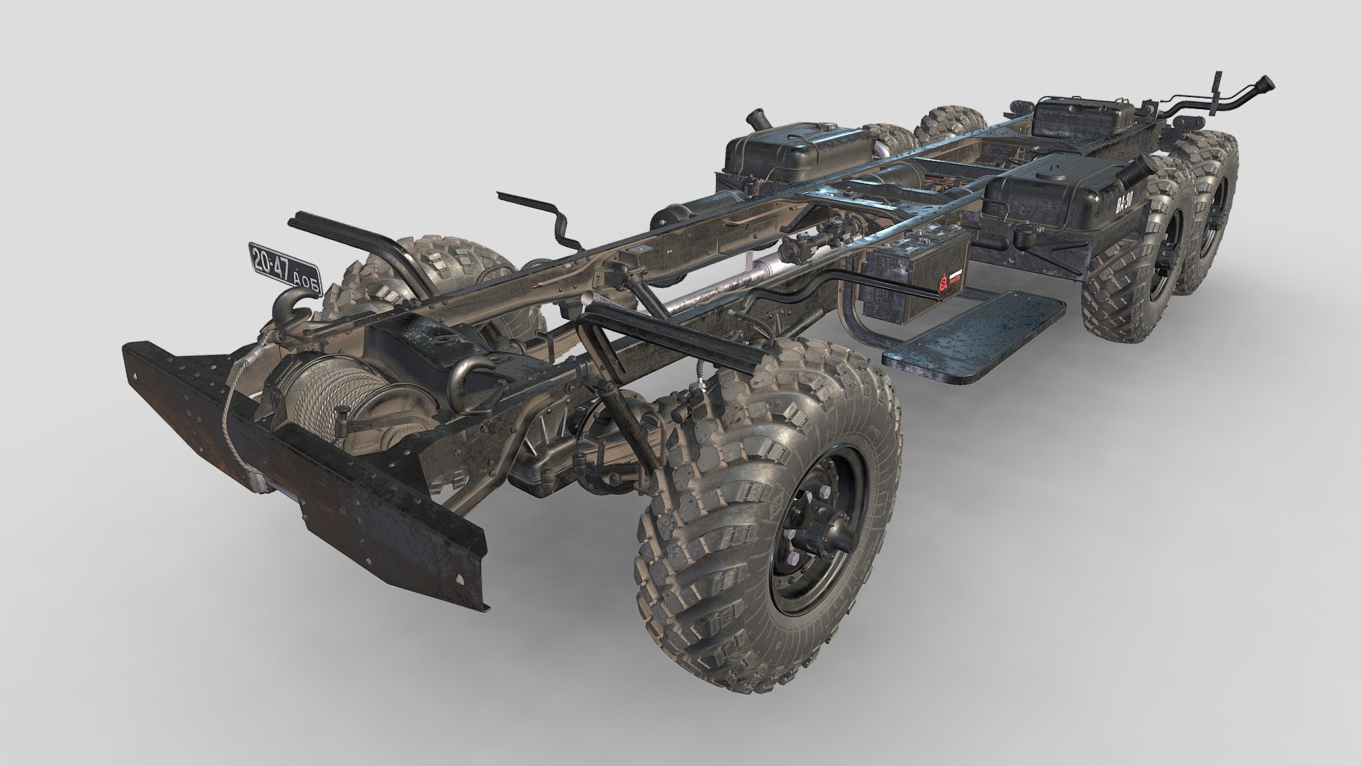 3D model ZIL-157_Frame. - 3D model by StarTone [78e35b6] - Sketchfab
