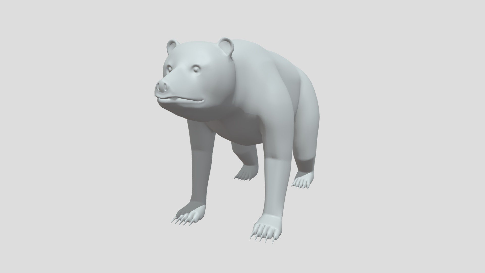 Bear Base Mesh - Download Free 3D model by LiesenfeldB [78e3bc4 ...
