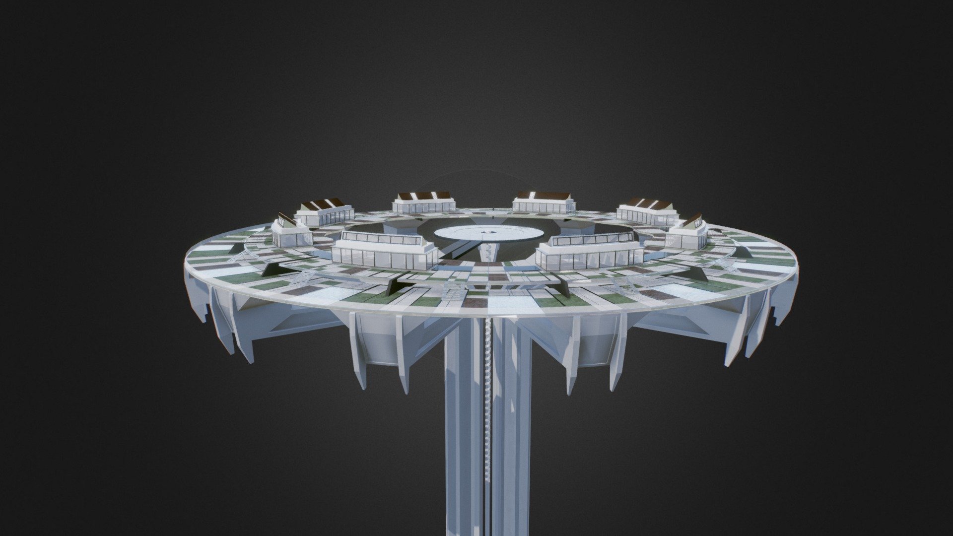 Futuristic cities | Cloud City Concept - 3D model by pawelpostek ...