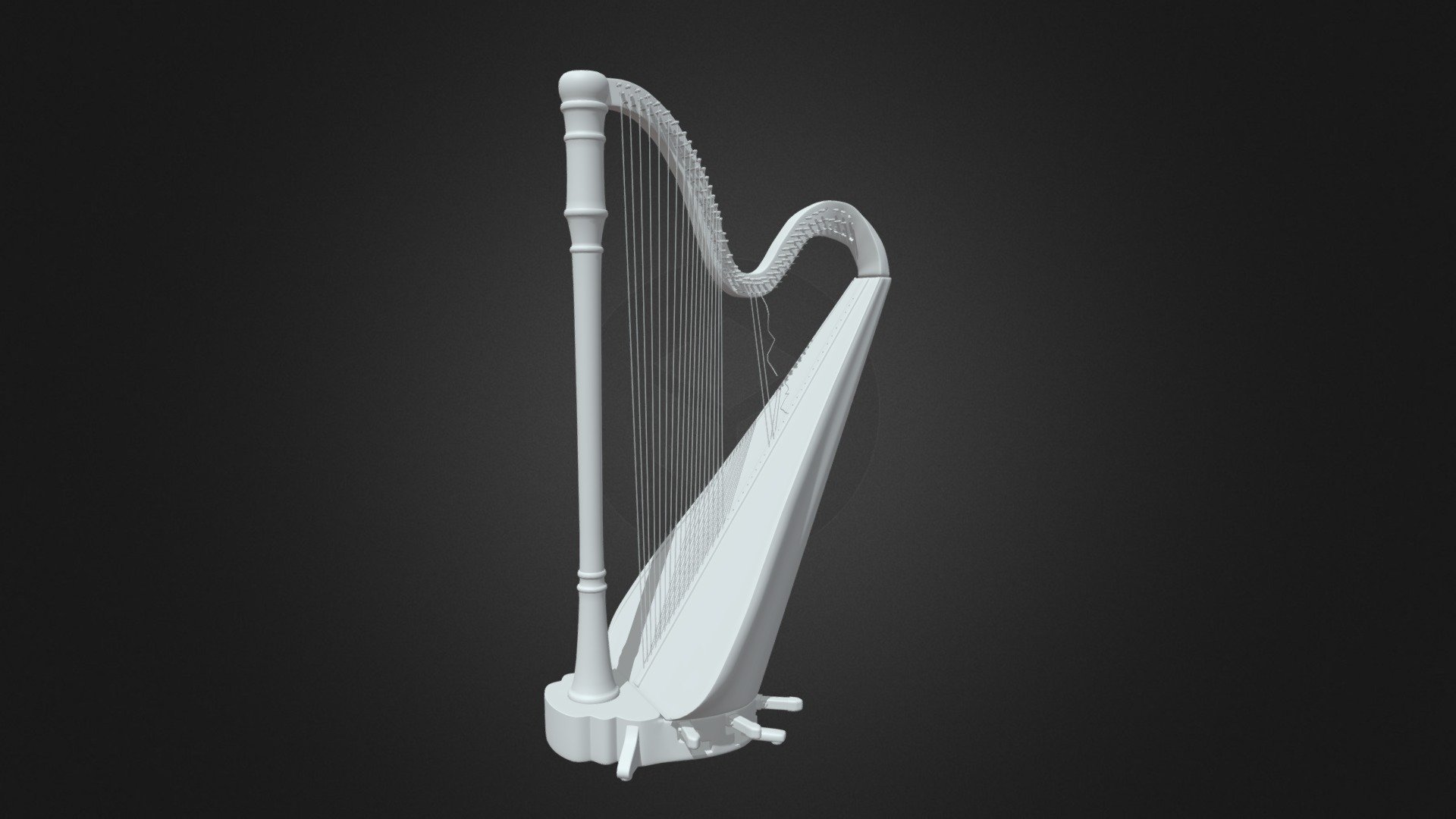 Harp WIP - 3D model by Cayla Pair (@QueenCay) [78e9fb0] - Sketchfab
