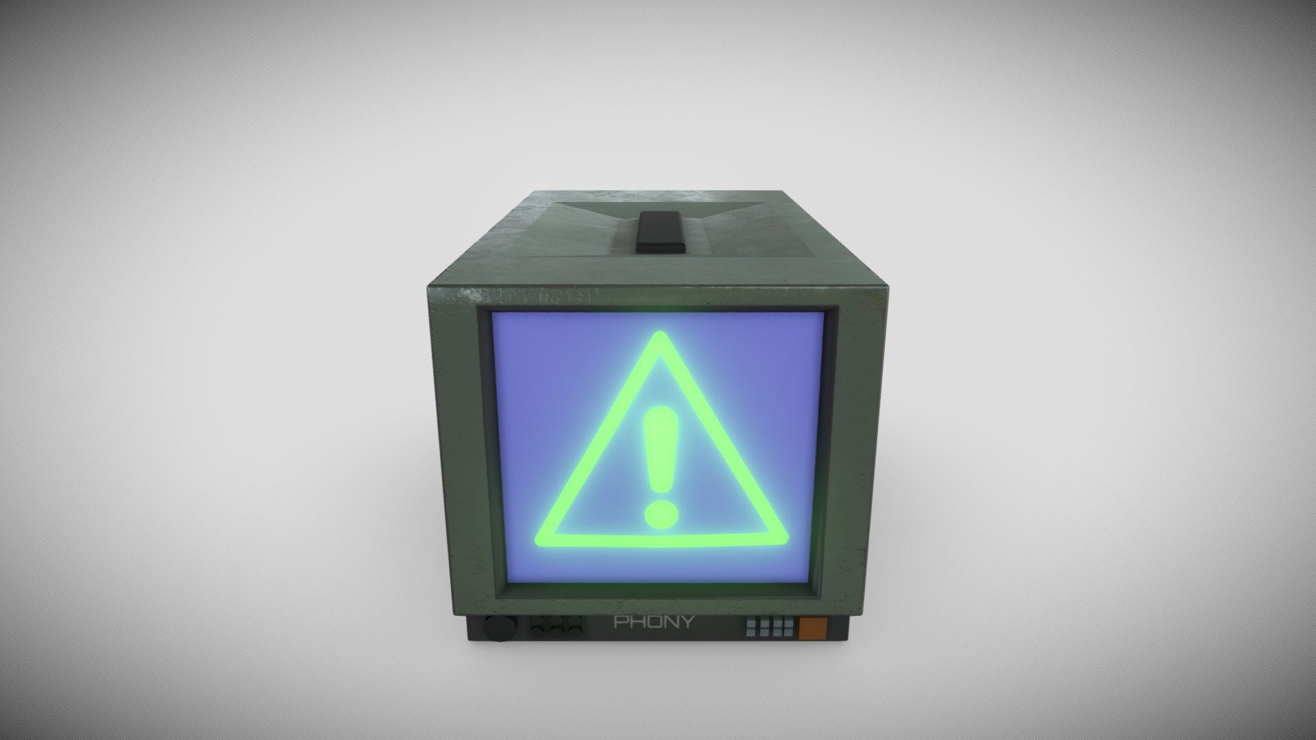 CRTMonitor - Download Free 3D model by WillStrout [78eadfb] - Sketchfab