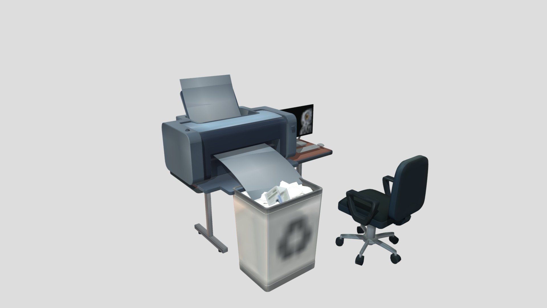 Really Bad Office Setup - Download Free 3D model by CREATRBOI [78ec9a1 ...