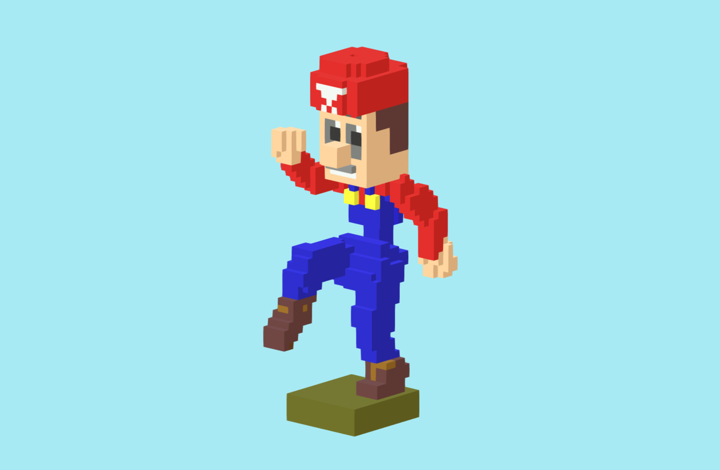 Mario S2 - 3D model by pixel views (@pixelviewsofun) [78ecb81] - Sketchfab