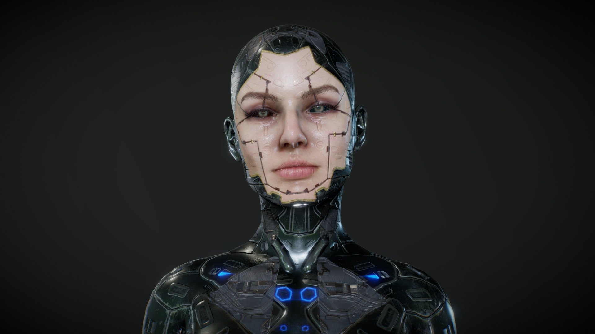 Cyberpunk Robot X71-674 BY Oscar Creativo - Buy Royalty Free 3D model ...